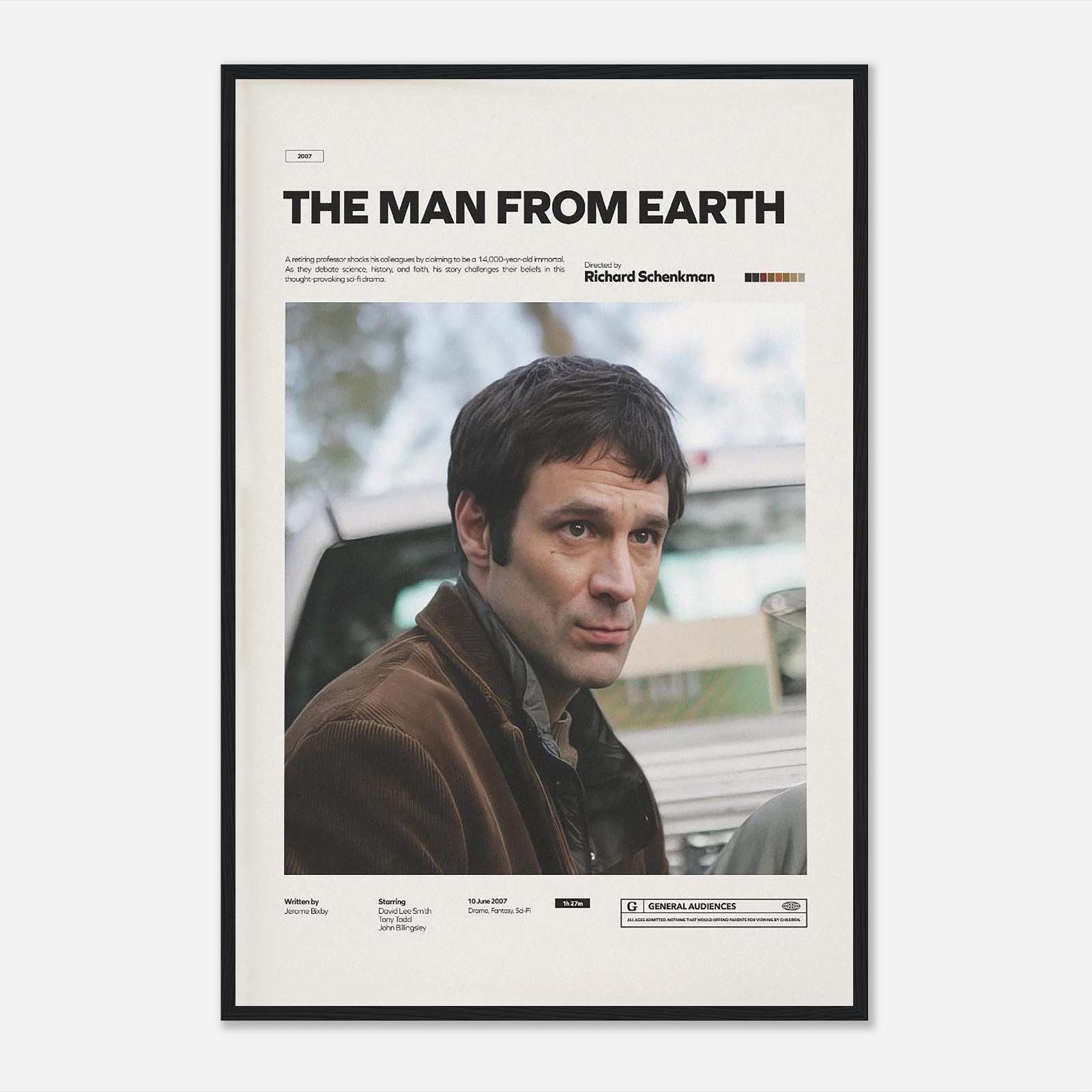The Man From Earth Movie Poster, Vintage Movie Poster, Sci Fi Movie ...