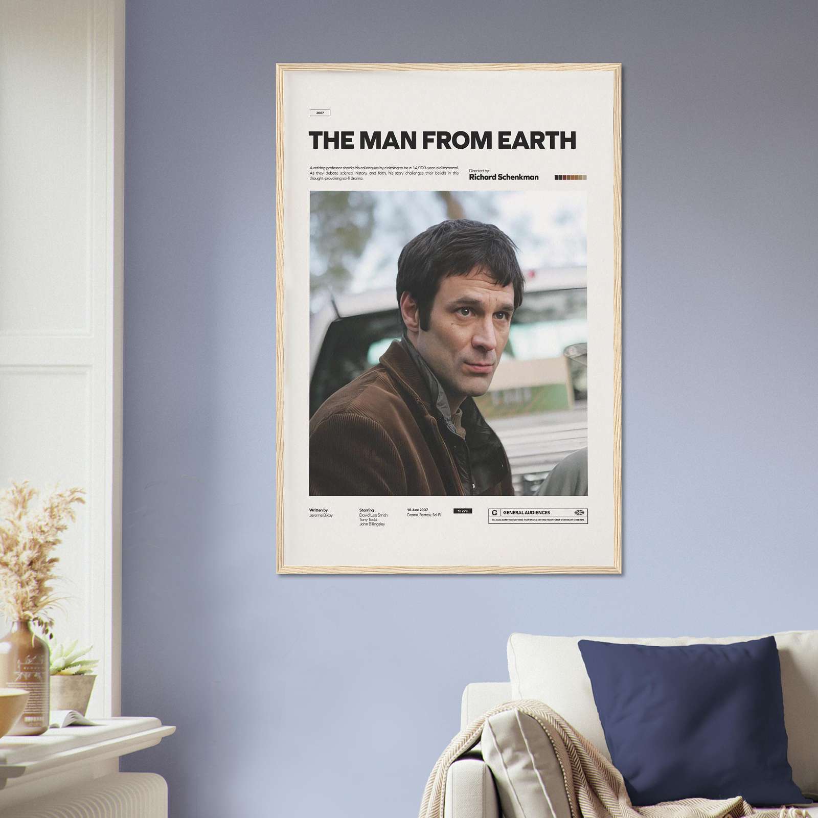 The Man From Earth Movie Poster, Vintage Movie Poster, Sci Fi Movie ...