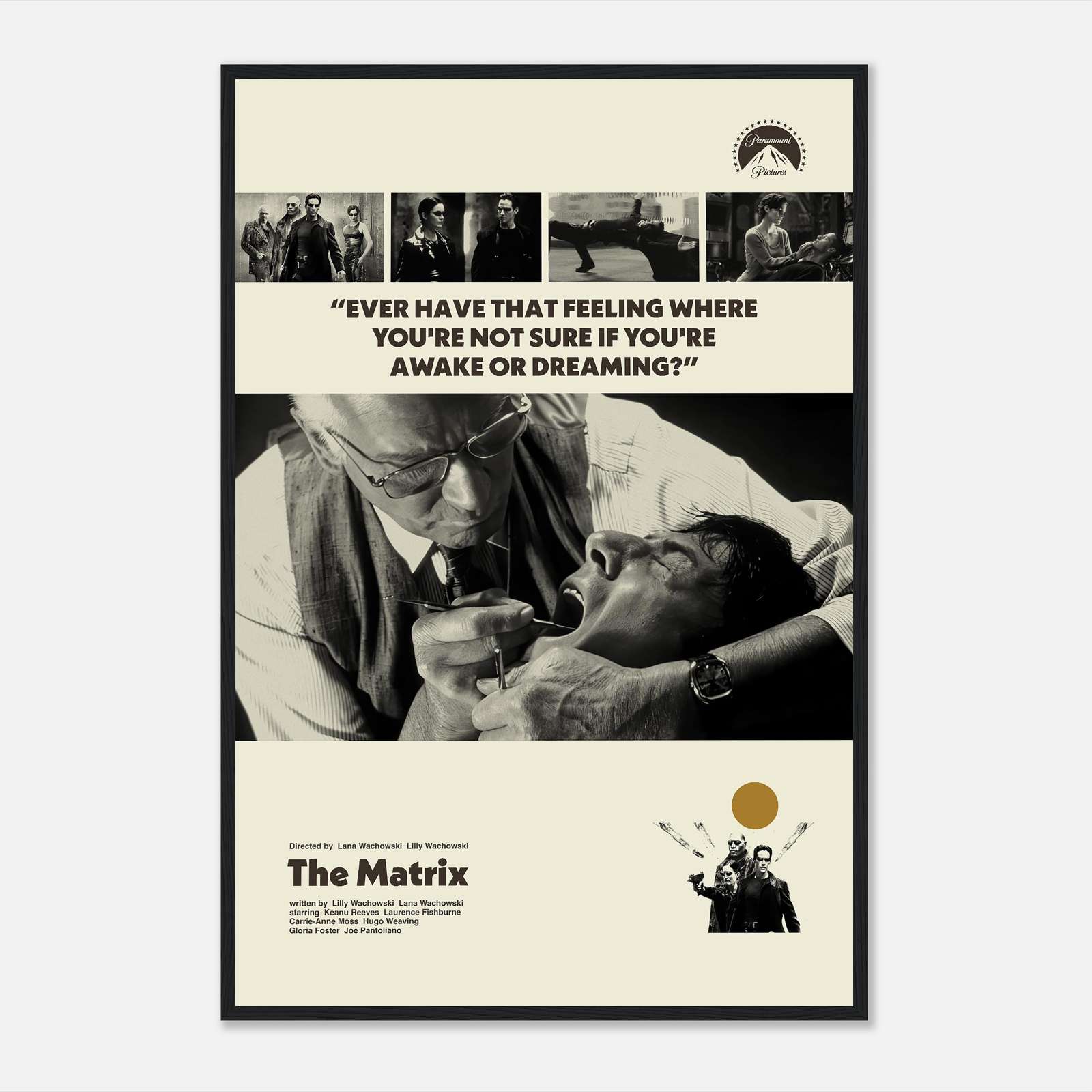 The Matrix Movie Poster, Vintage Movie Poster Movie Art Print Black And ...