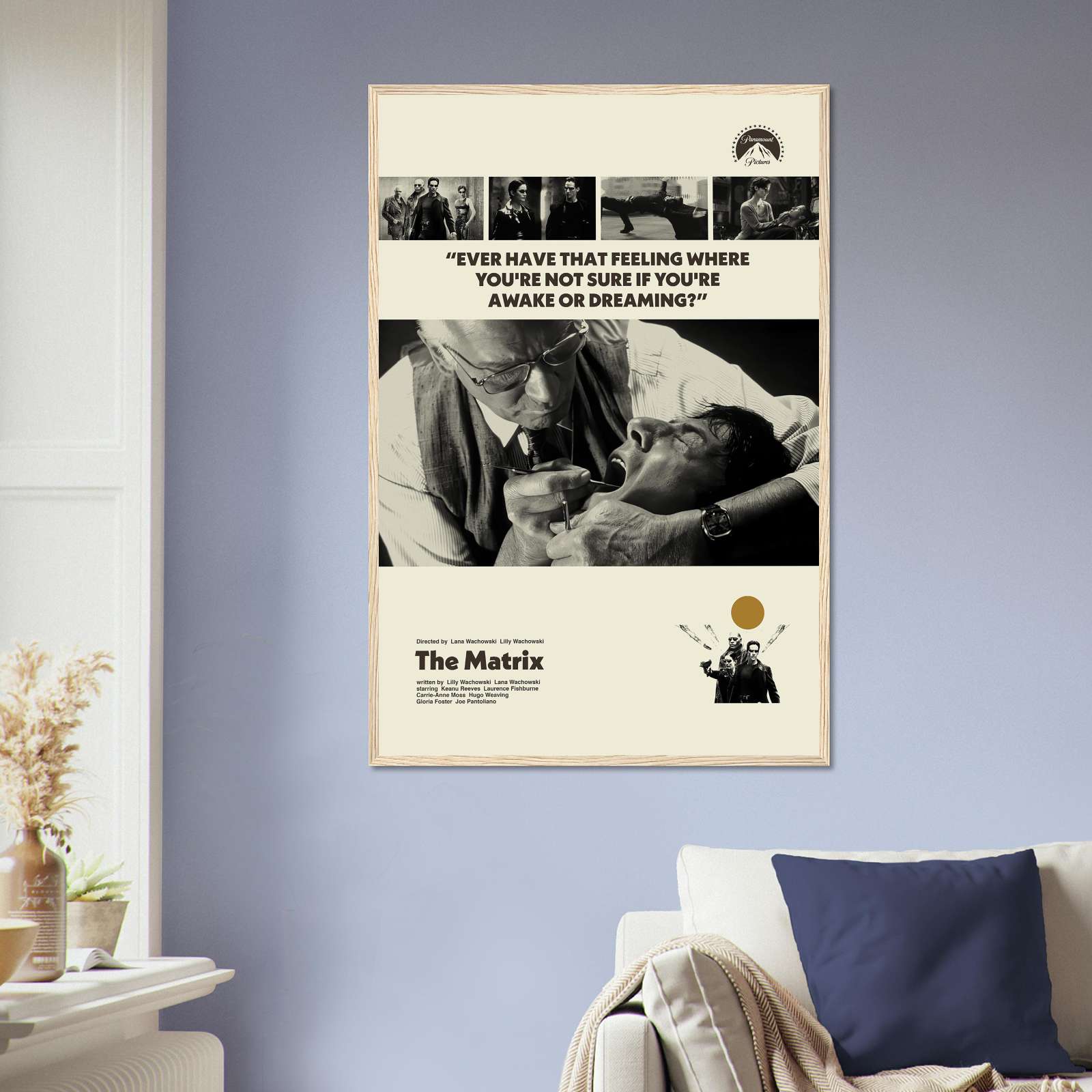 The Matrix Movie Poster, Vintage Movie Poster Movie Art Print Black And ...