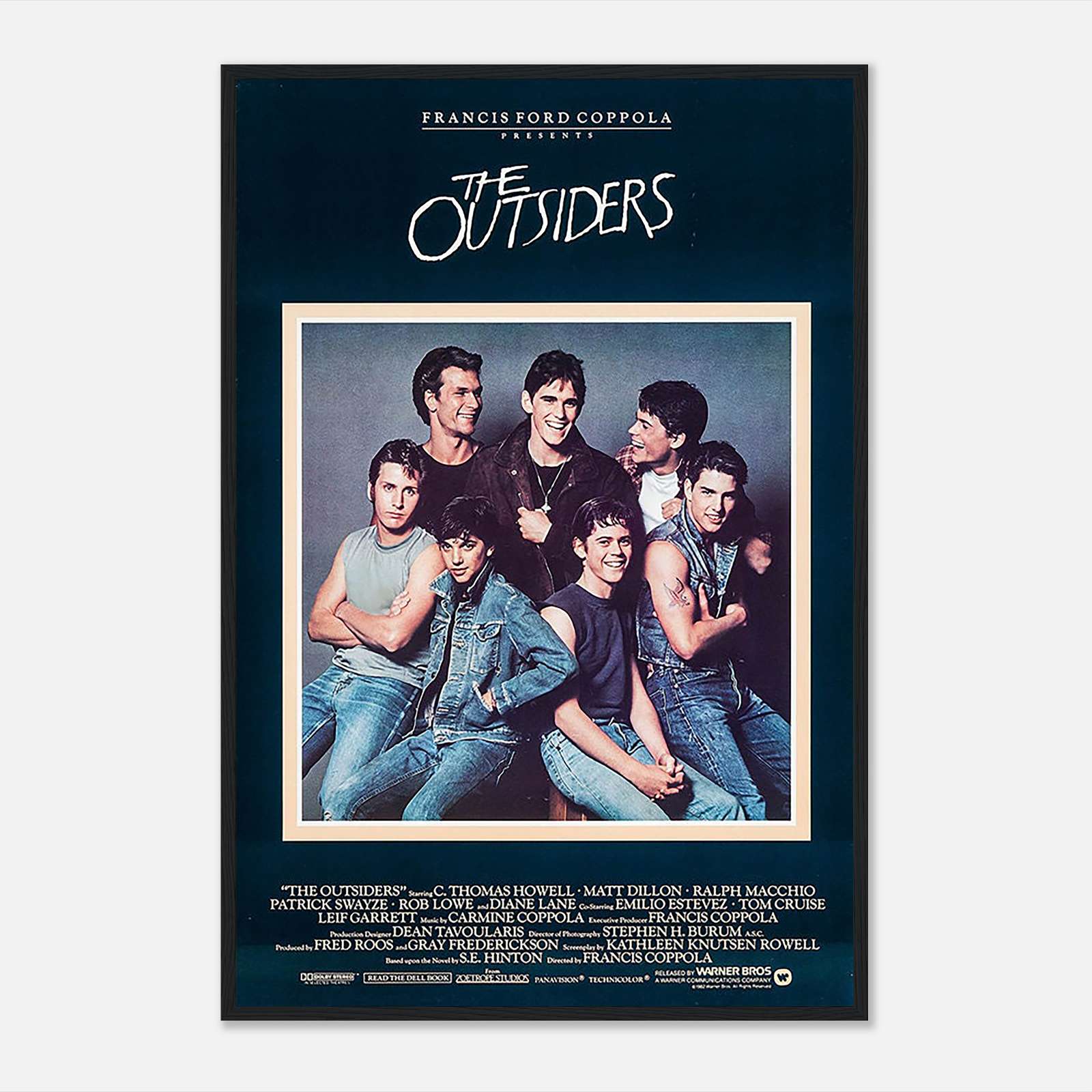 The Outsiders (1983) Movie Poster, Vintage Movie Poster, Full-Size ...