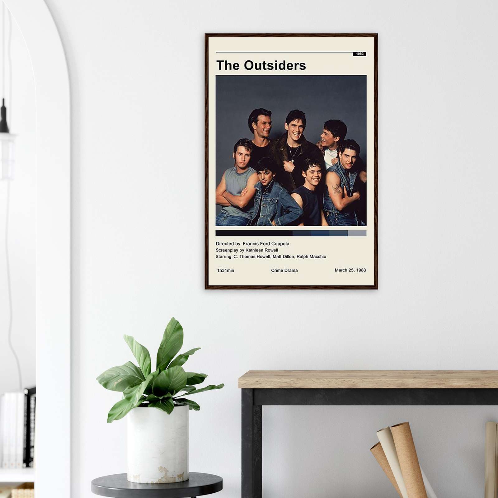 The Outsiders Movie Poster, Beautiful Vintage Poster For Movie Lovers ...