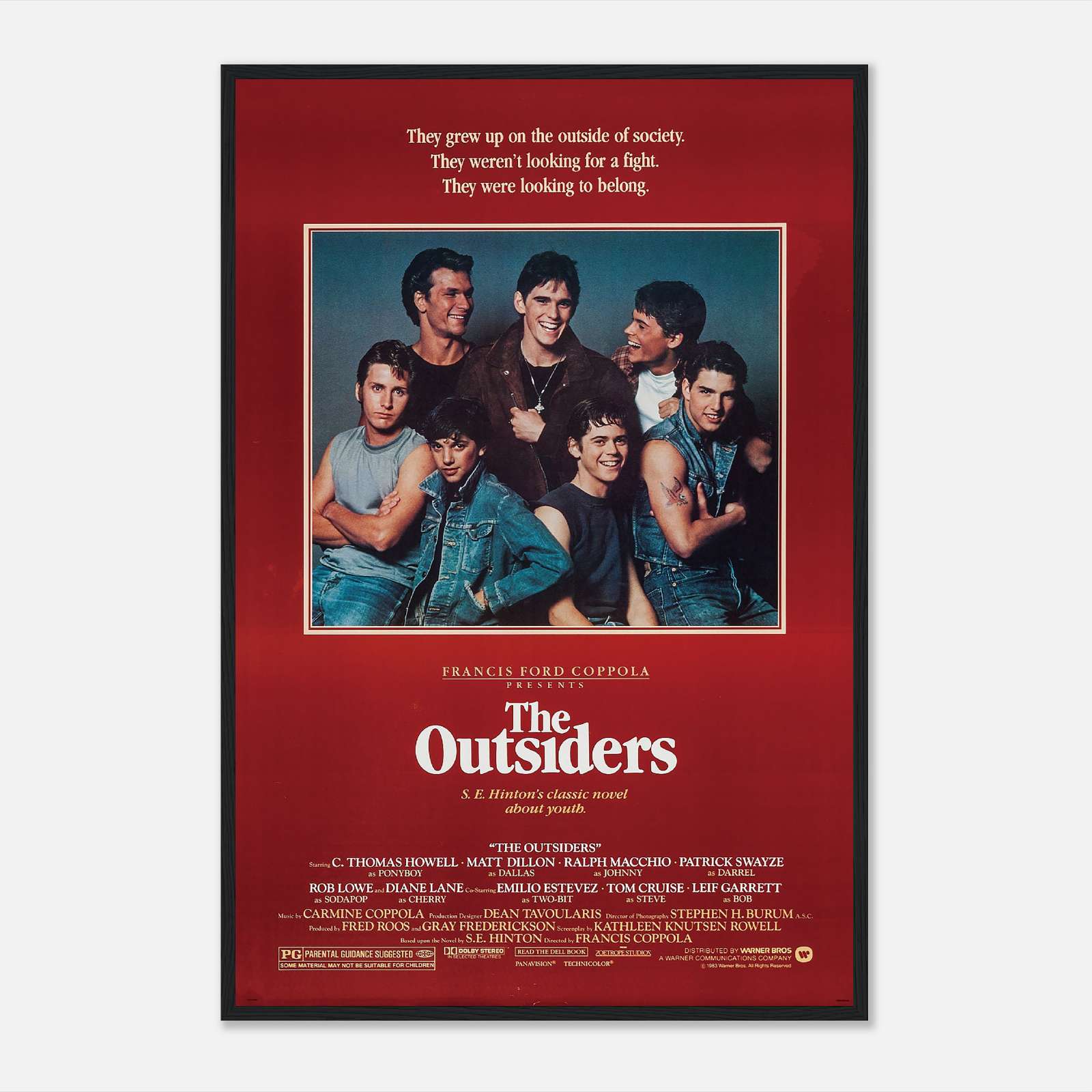 The Outsiders Movie Poster, The Outsiders Poster, Vintage Movie Poster ...