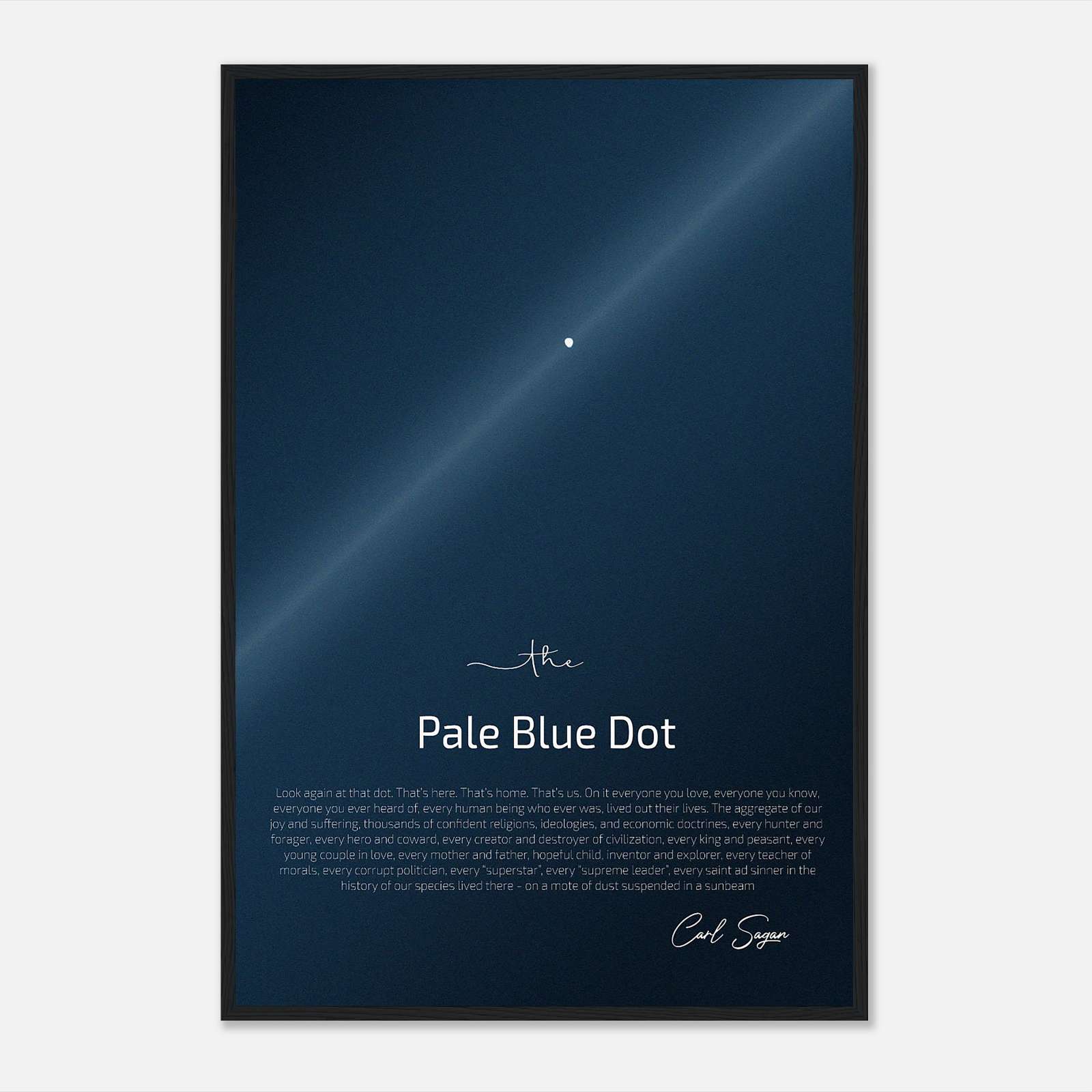 The Pale Blue Dot Poster, Full-Size Poster, Ready to Hang - Citiesbox