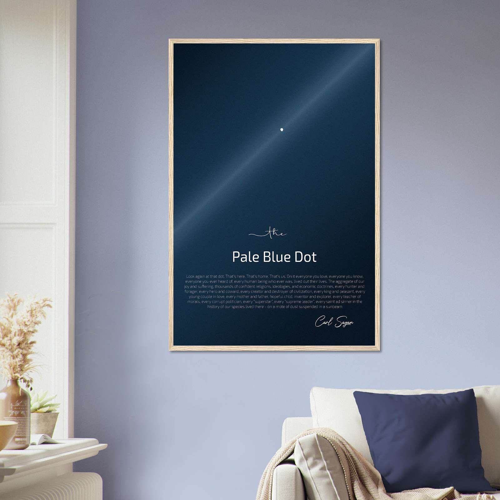 The Pale Blue Dot Poster, Full-Size Poster, Ready to Hang - Citiesbox