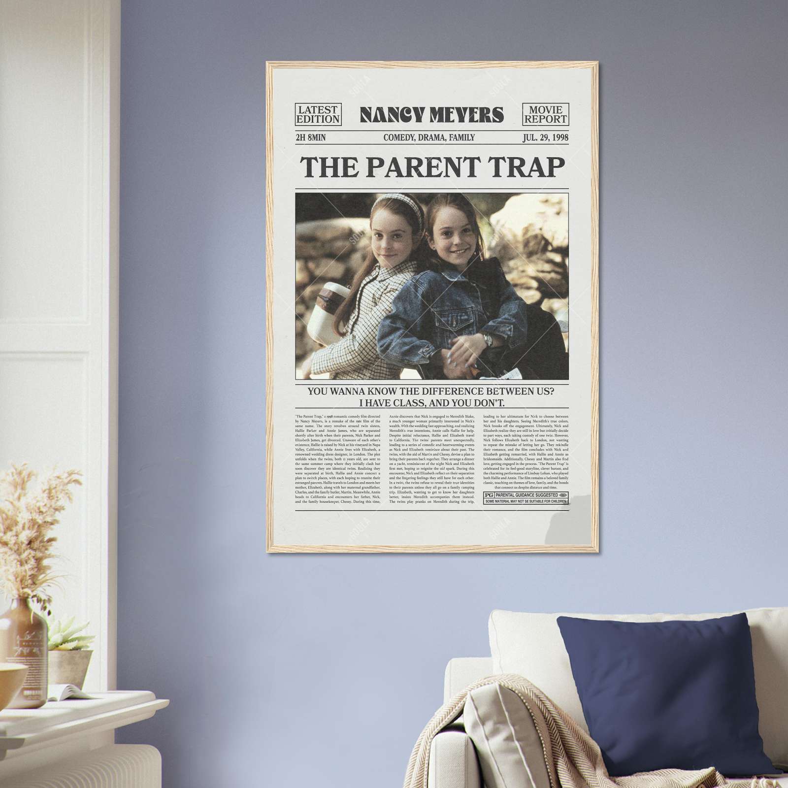 The Parent Trap Movie Poster, Vintage Movie Poster, Tv Series Poster ...