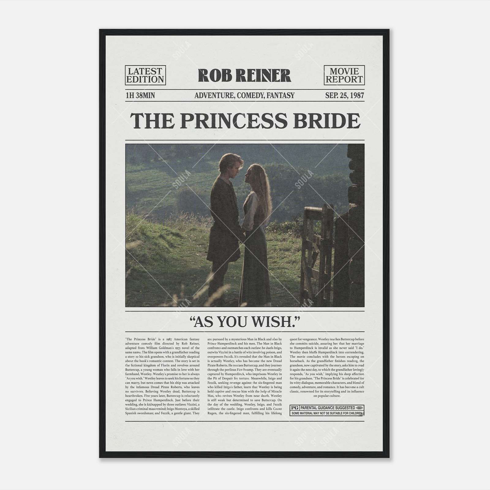 The Princess Bride Movie Poster, The Princess Bride Poster, Film Poster ...