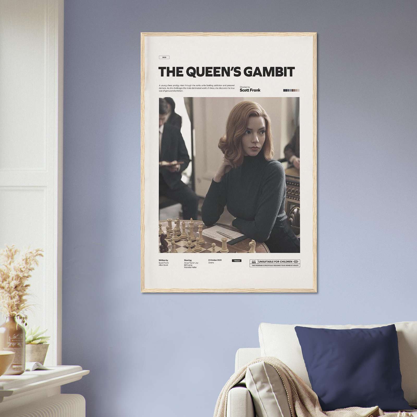 The Queens Gambit Tv Series Poster, The Queens Gambit Poster, Full-Size ...