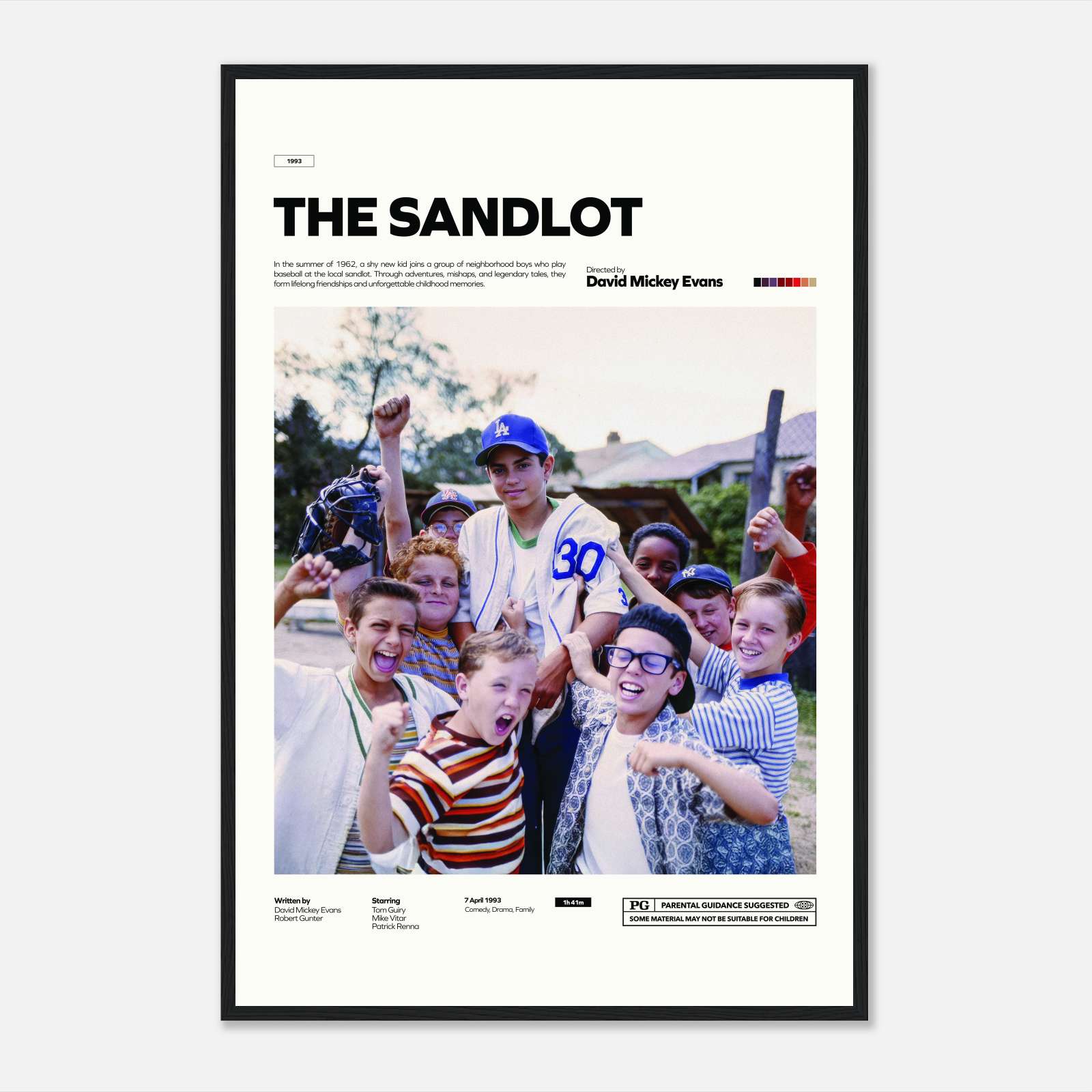 The Sandlot Poster, Childhood Time Movie Poster, David Mickey Evans ...