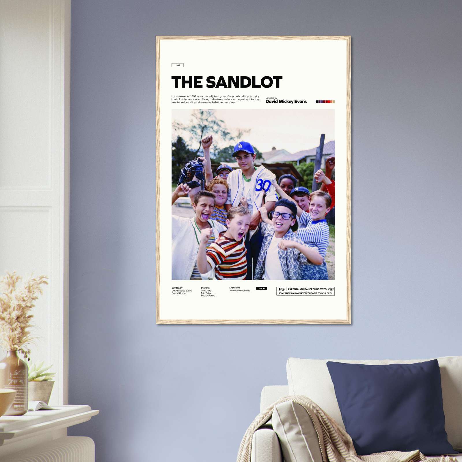 The Sandlot Poster, Childhood Time Movie Poster, David Mickey Evans ...