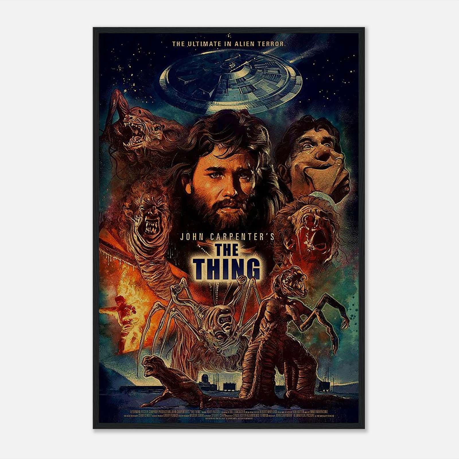 The Thing Movie Poster, Vintage Movie Poster, Sci Fi Movie Poster, Full ...