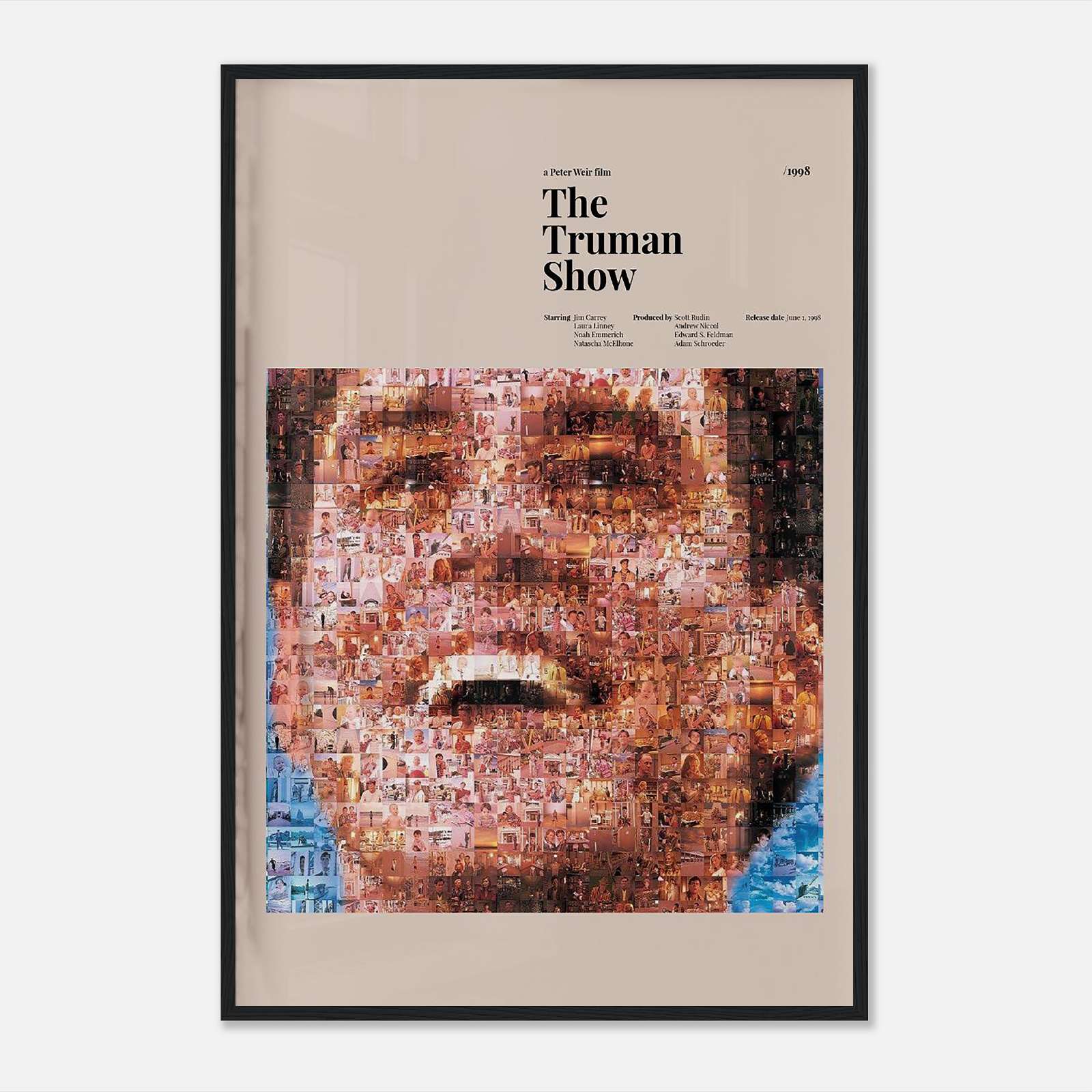 The Truman Show Movie Poster, The Truman Show, Favorite Movie Tv Series ...