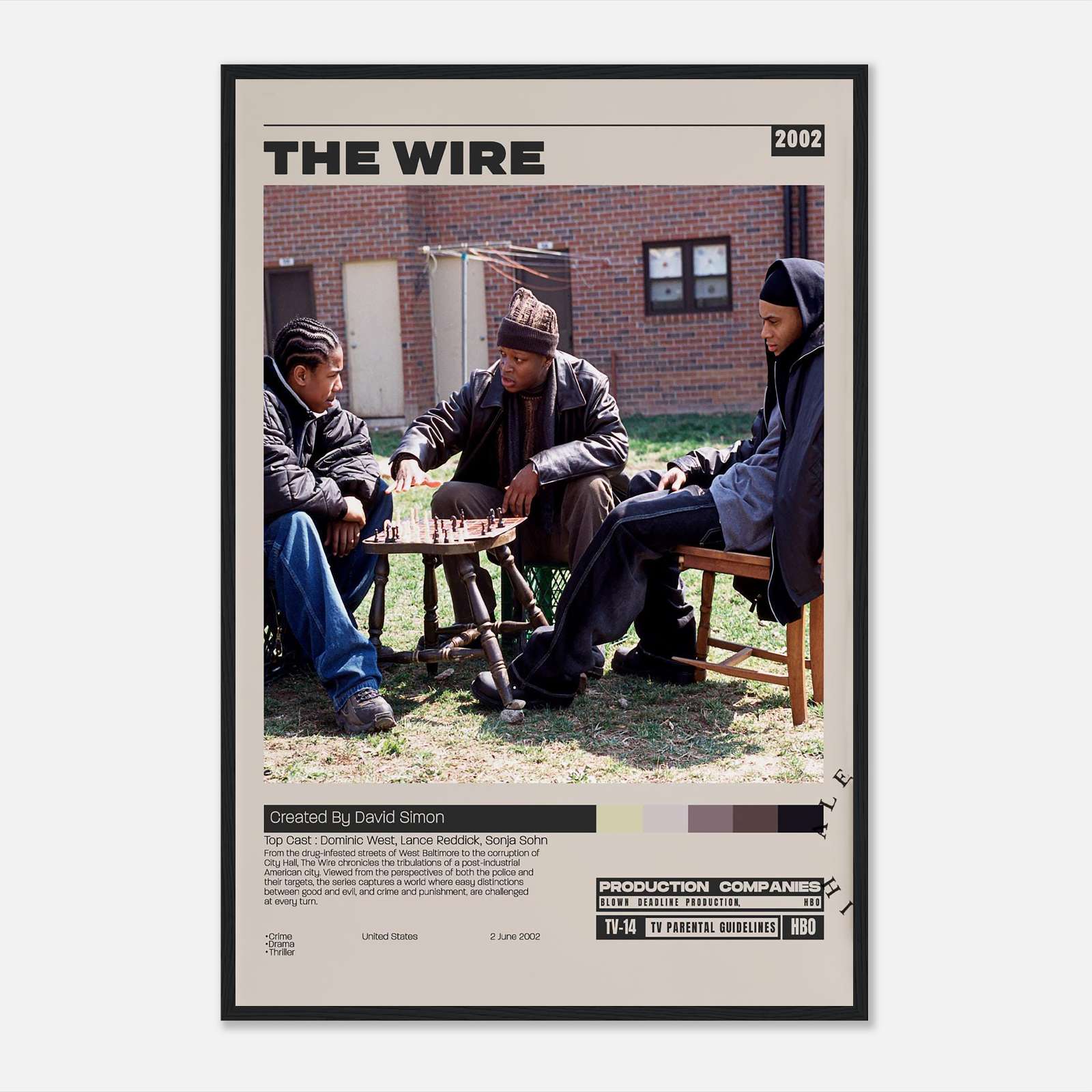 The Wire Tv Series Poster, The Wire Tv Show Poster, Movie Poster, Full ...