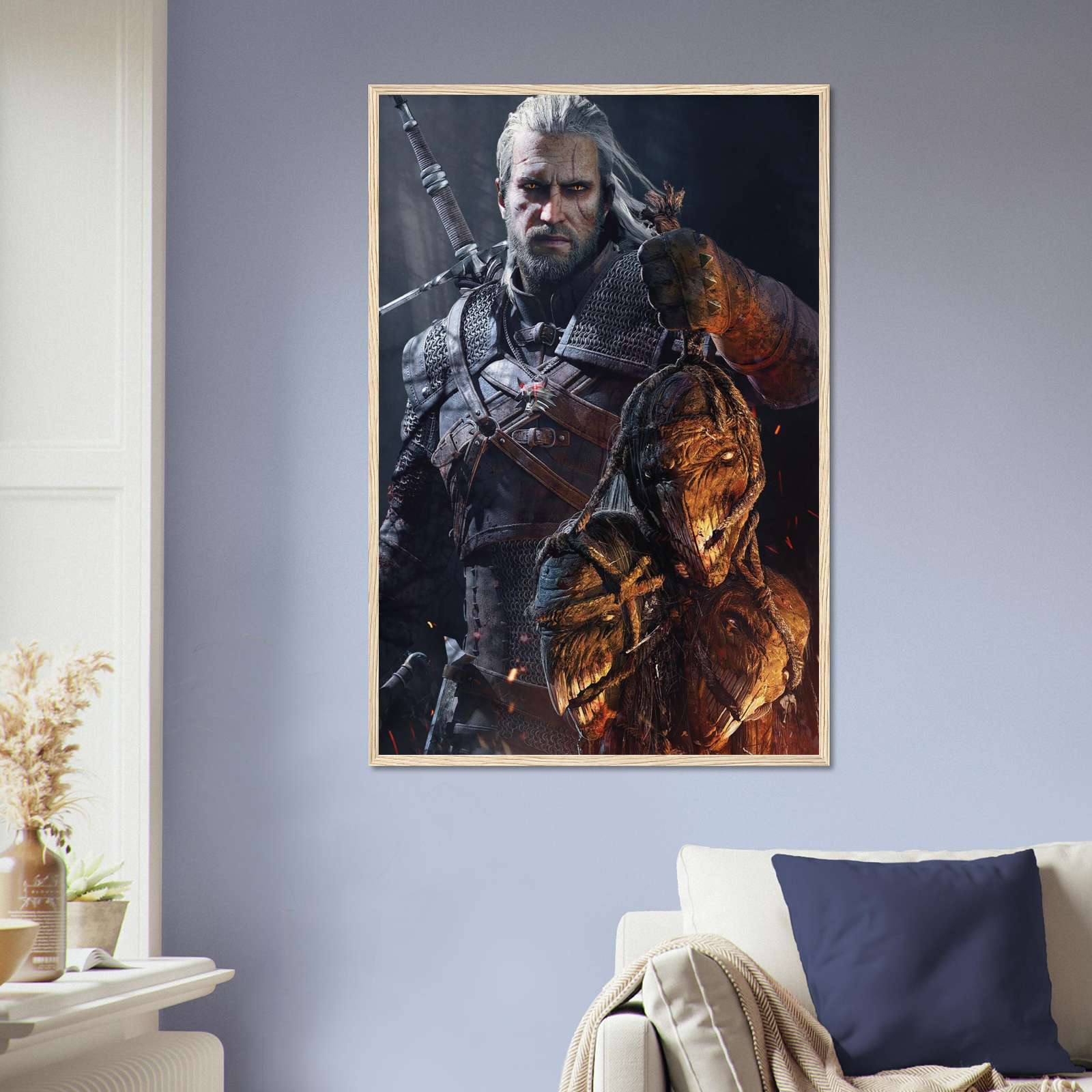 The Witcher 3 Poster, Geralt Of Rivia Poster, Geralt Poster, Full-Size ...