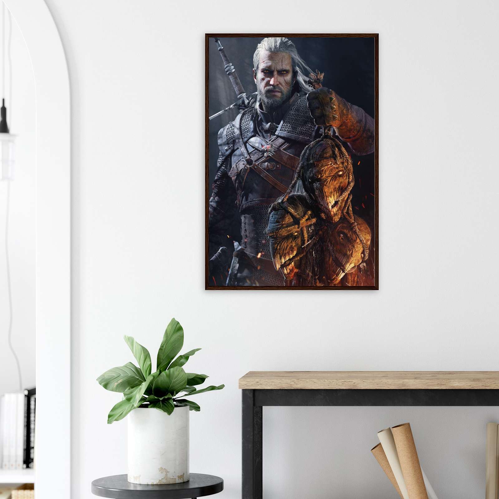 The Witcher 3 Poster, Geralt Of Rivia Poster, Geralt Poster, Full-Size ...
