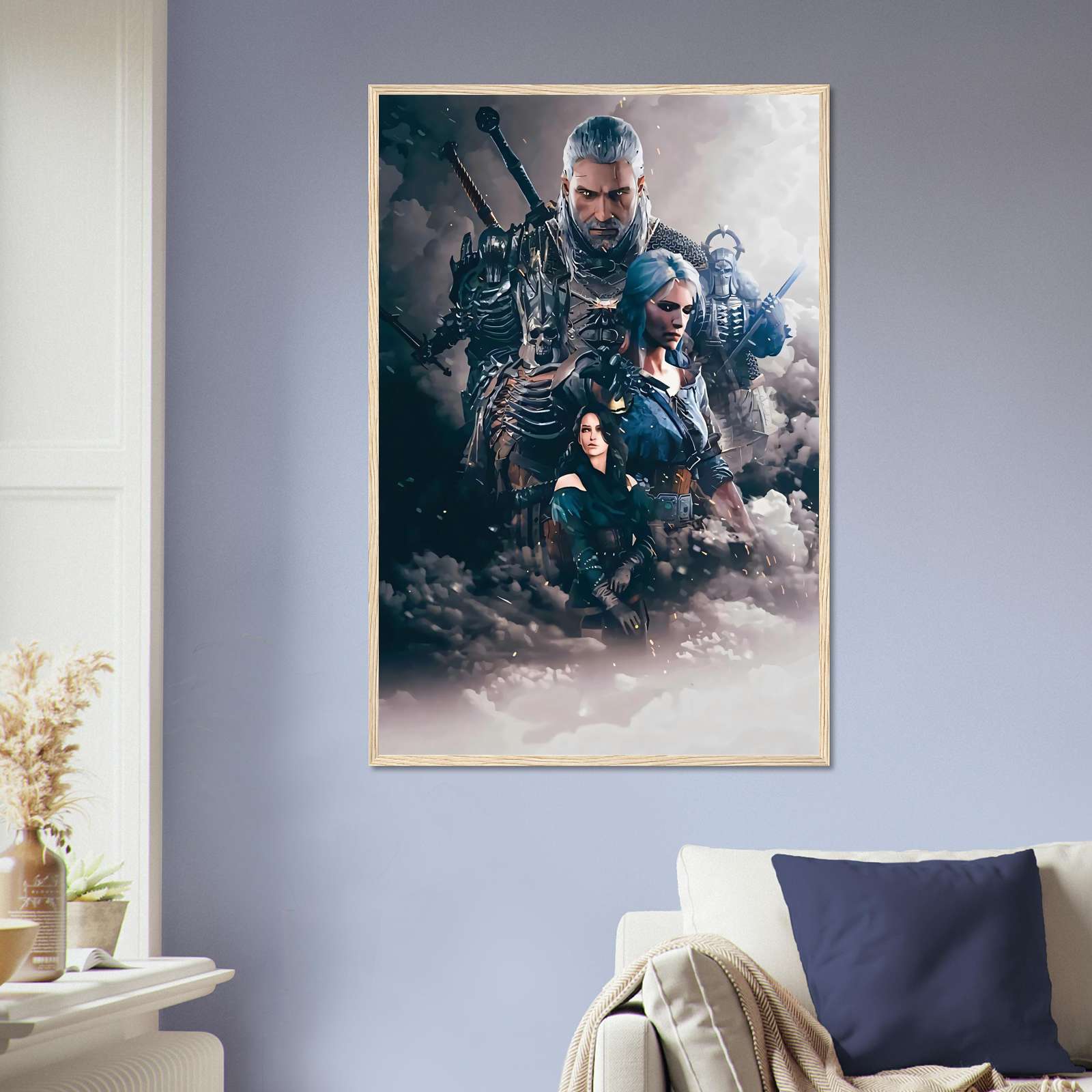 The Witcher Game Poster, Geralt Of Rivia, Gaming Digital Art, Game Room ...