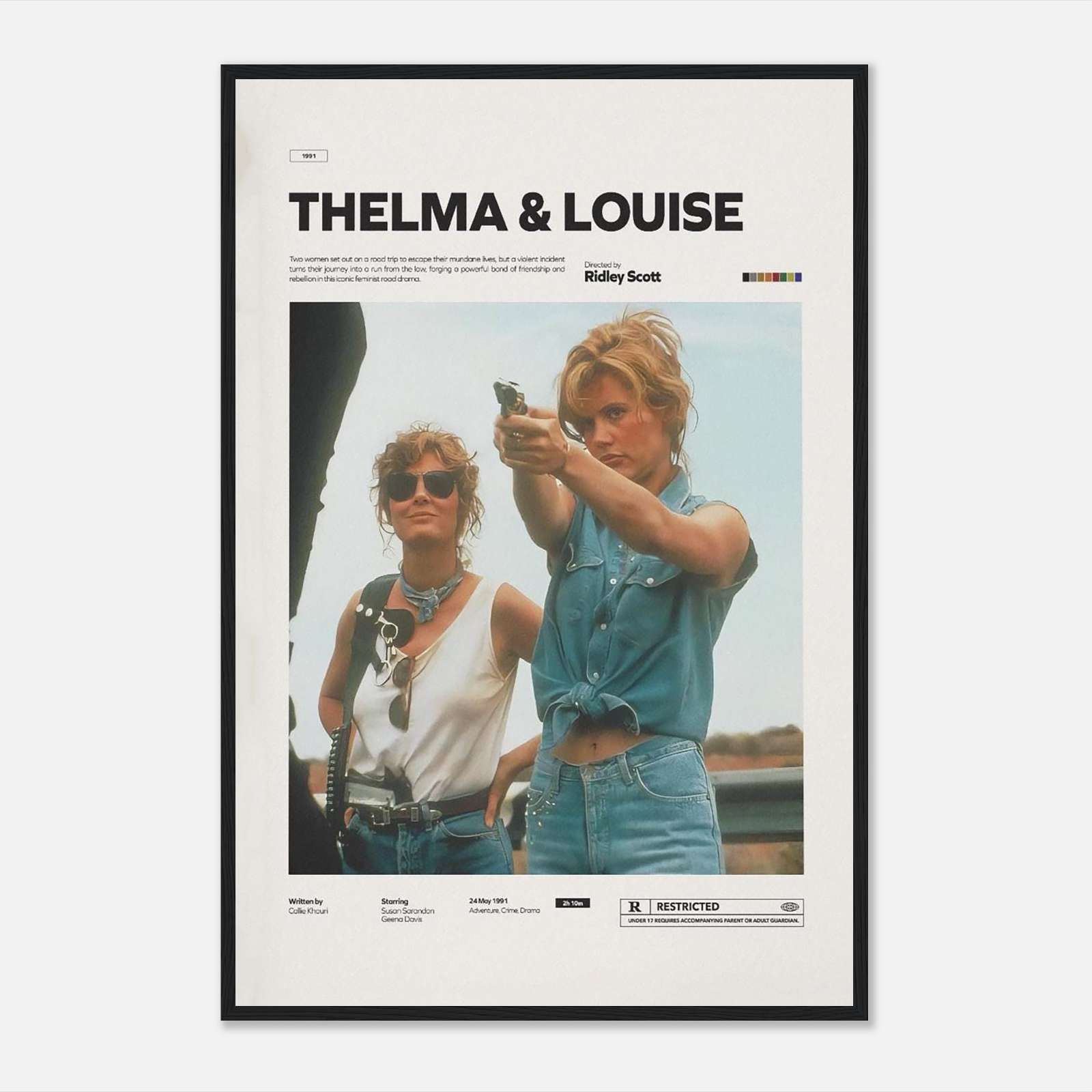 Thelma And Louise Movie Poster, Thelma And Louise Film Poster, Classic ...