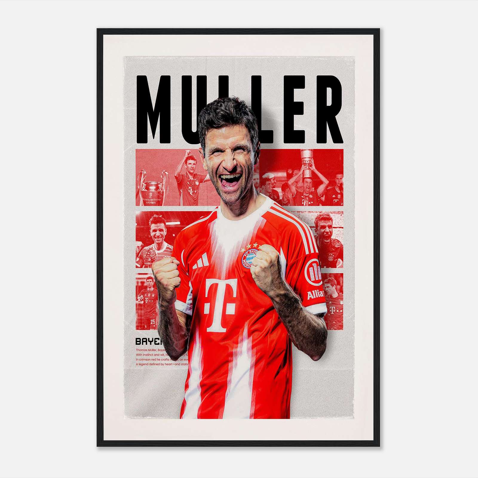 Thomas Muller Poster, Football Poster, Football Player Poster, Full ...