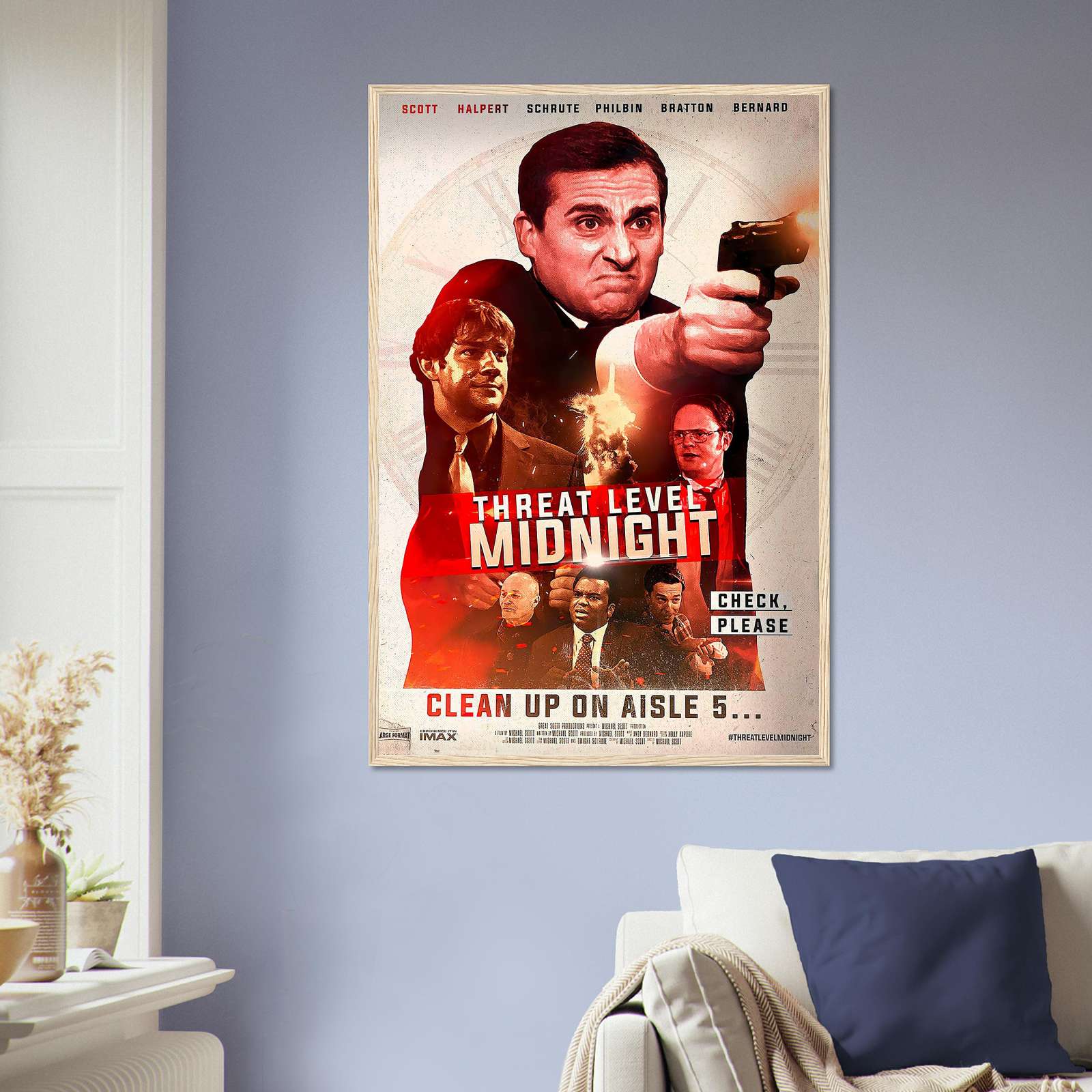 Threat Level Midnight Poster, The Office Poster, Tv Show Poster,Michael ...