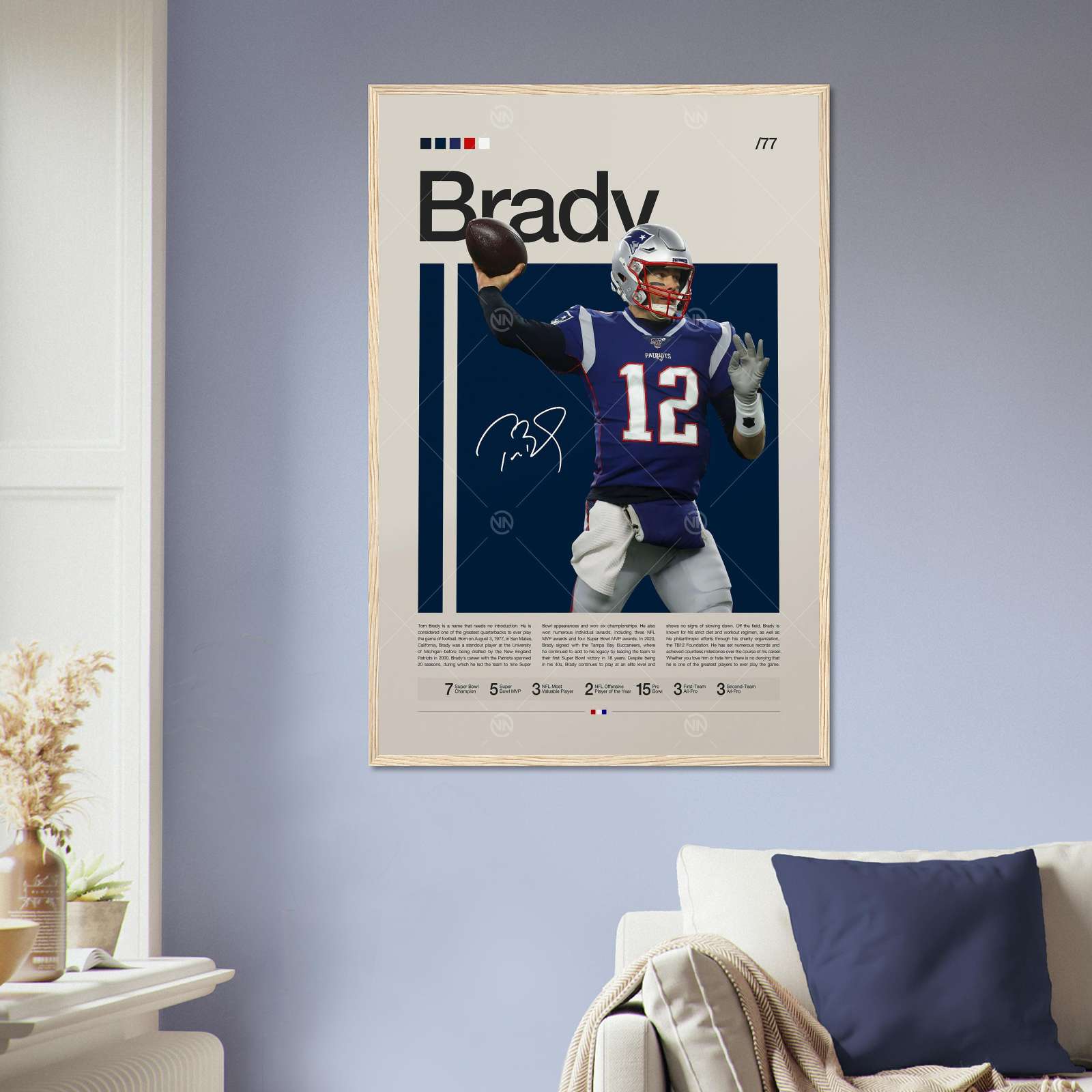 Tom Brady Poster, Sports Poster, Football Poster, Full-Size Poster ...