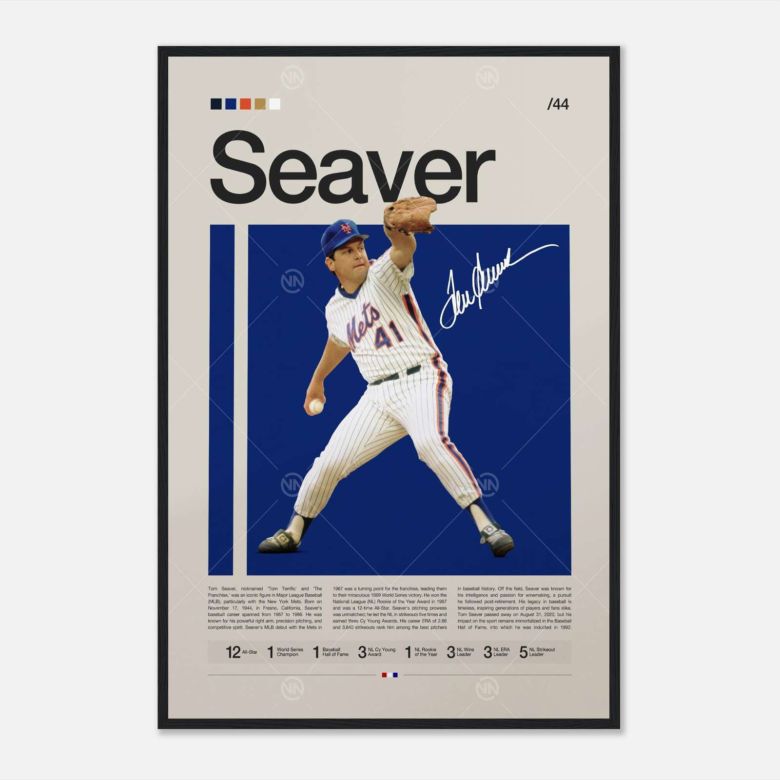 Tom Seaver Poster, Sports Poster, Baseball Player Poster, Full-Size ...
