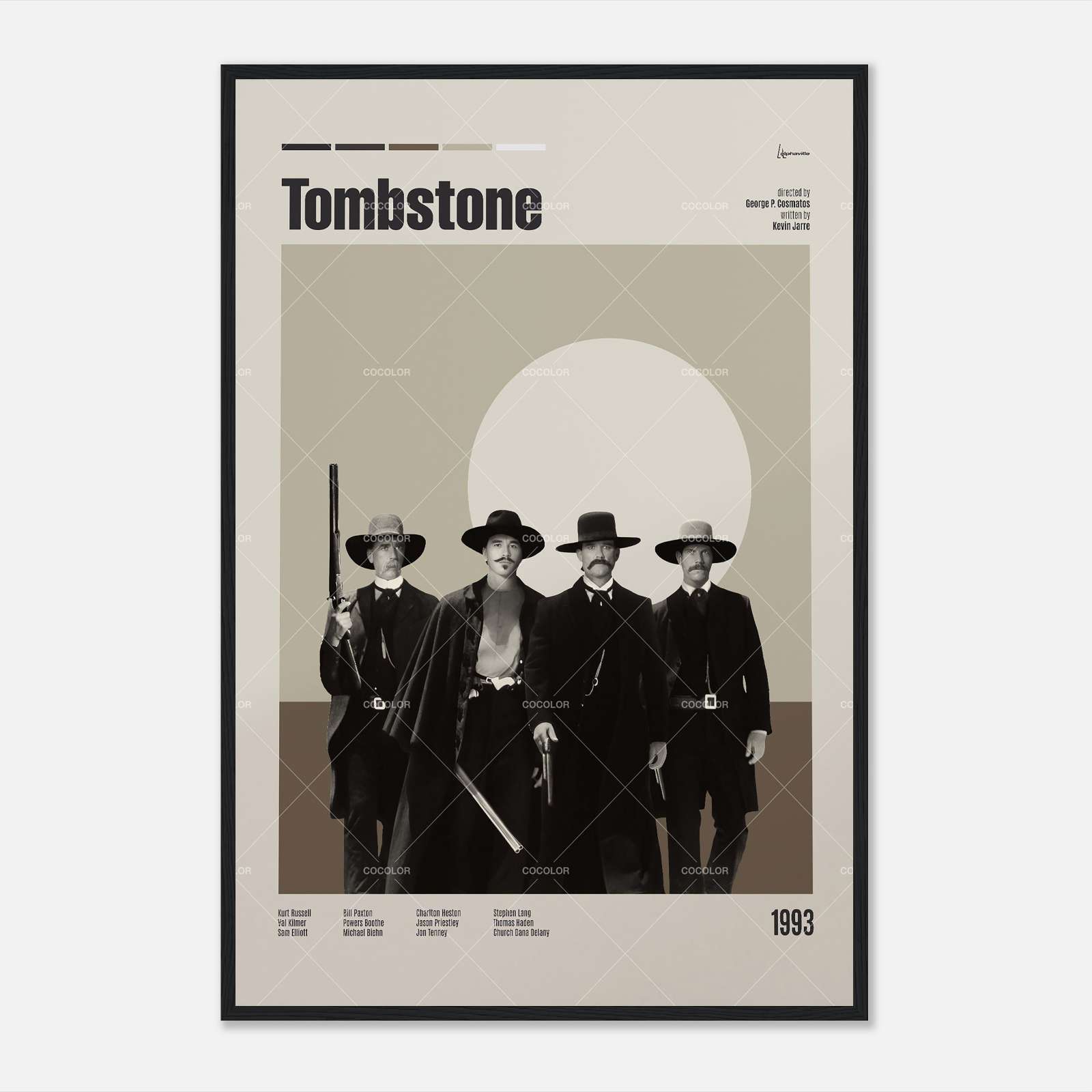 Tombstone Movie Poster, Full-Size Movie Poster, Ready to Hang - Citiesbox