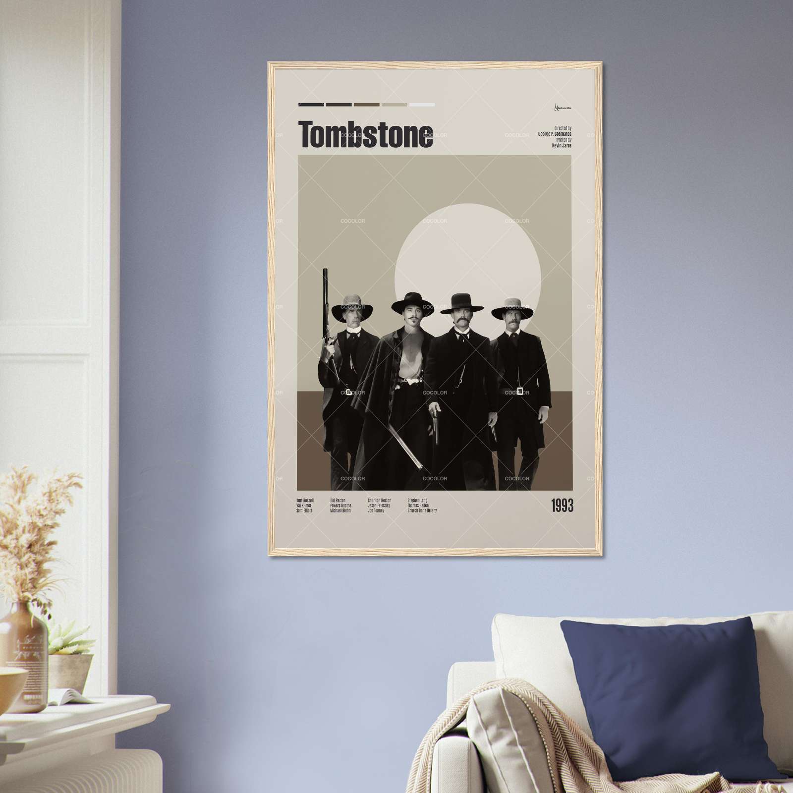 Tombstone Movie Poster, Full-Size Movie Poster, Ready to Hang - Citiesbox