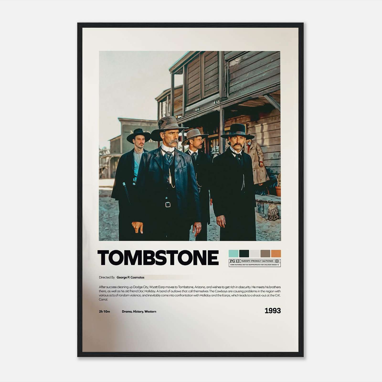 Tombstone Movie Poster, Tombstone Film Poster, Vintage Movie Poster ...