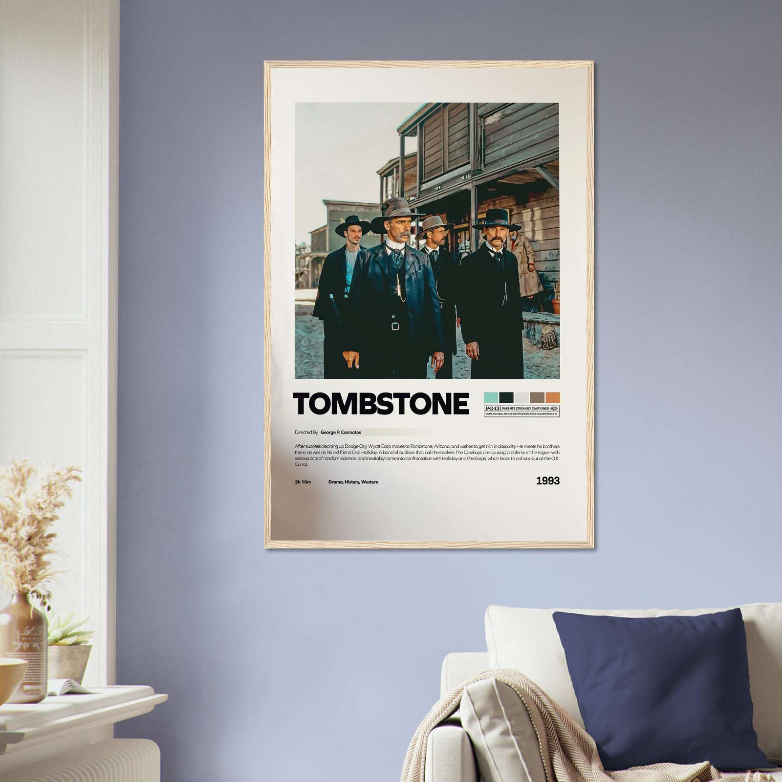 Tombstone Movie Poster, Tombstone Film Poster, Vintage Movie Poster ...