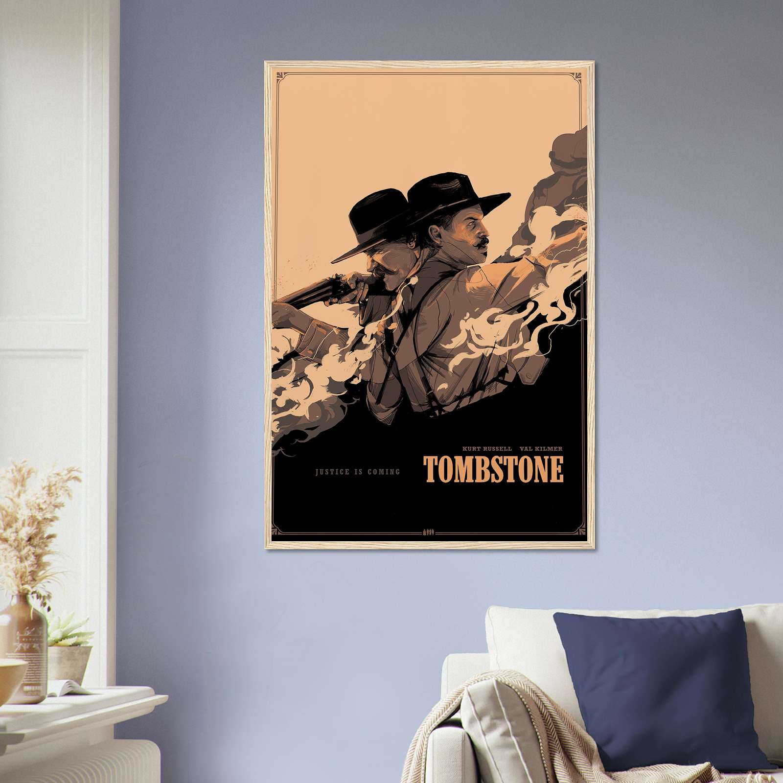 Tombstone Movie Poster, Tombstone Poster, Vintage Movie Poster, Full ...