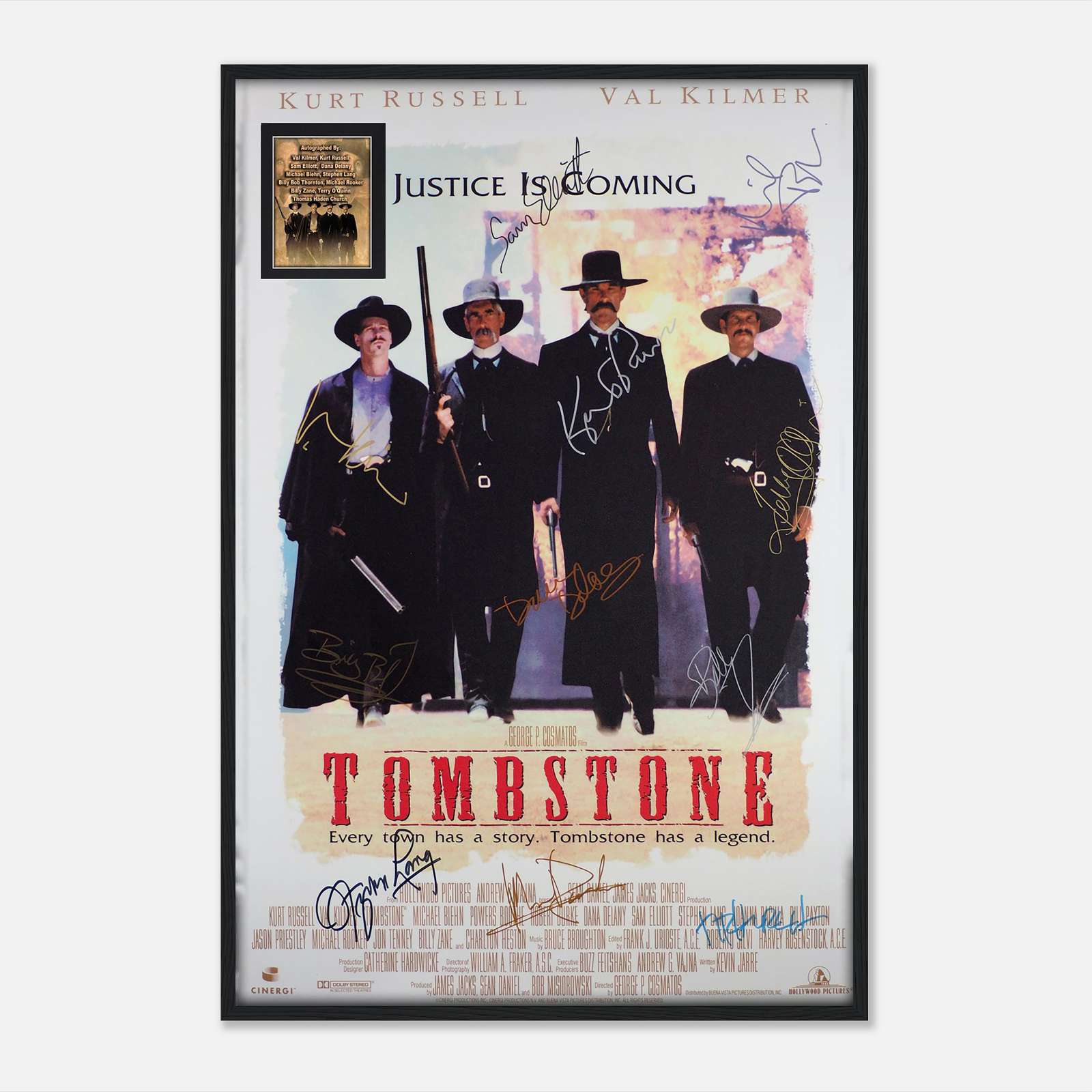 Tombstone Movie Poster, Val Kilmer Poster, Classic Movie Poster, Full ...