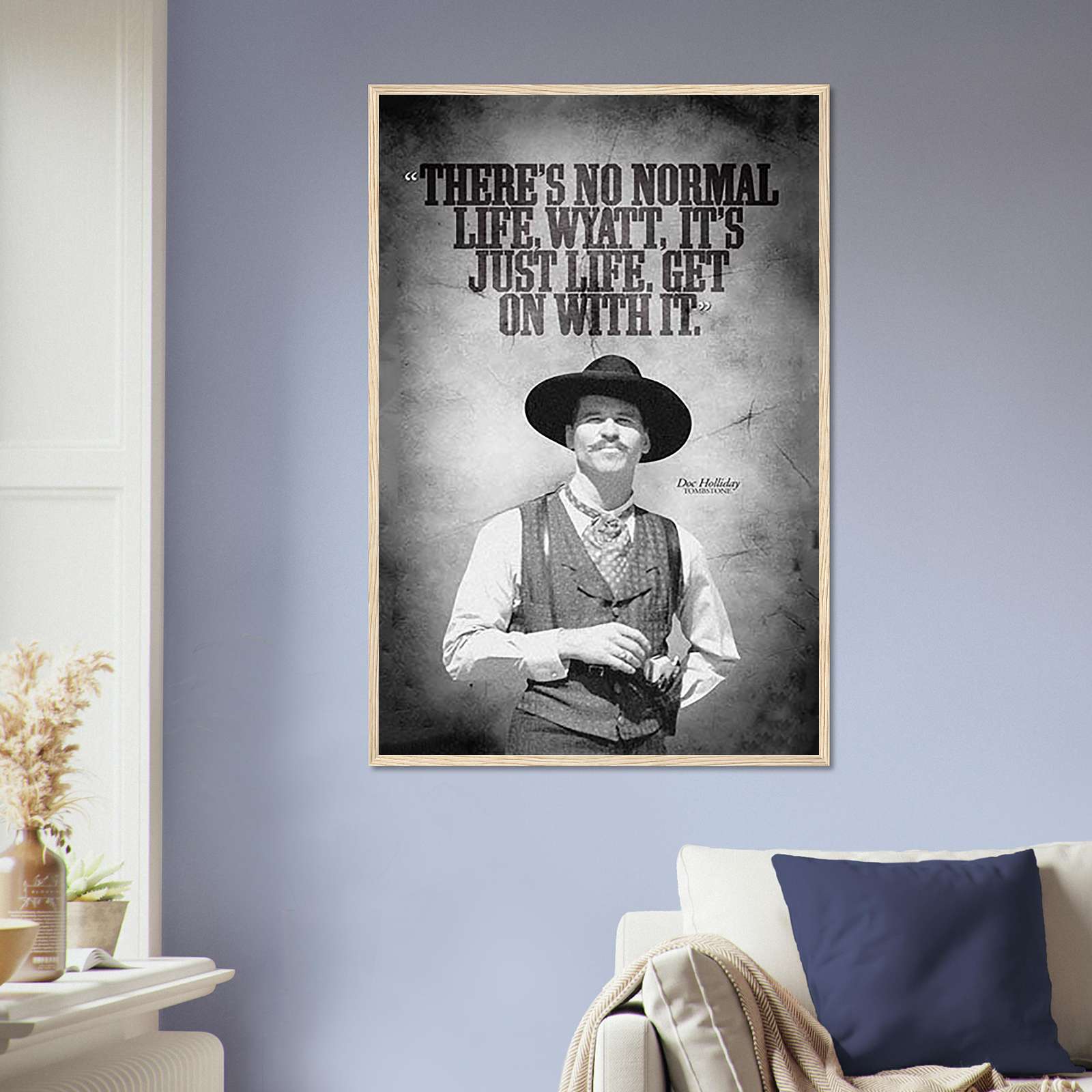 Tombstone Movie Poster,Vintage Film Poster, Val Kilmer Poster, Full ...