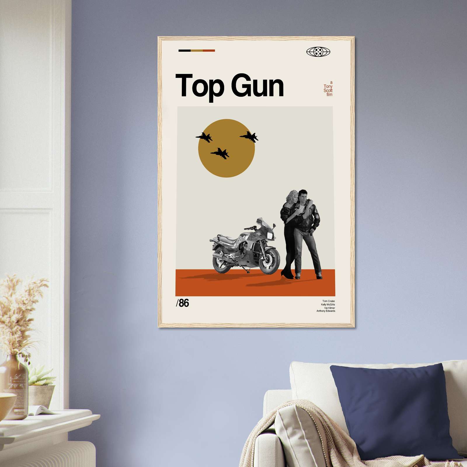 Top Gun Movie Poster, Tony Scott Movie Poster, Tom Cruise Poster, Full ...