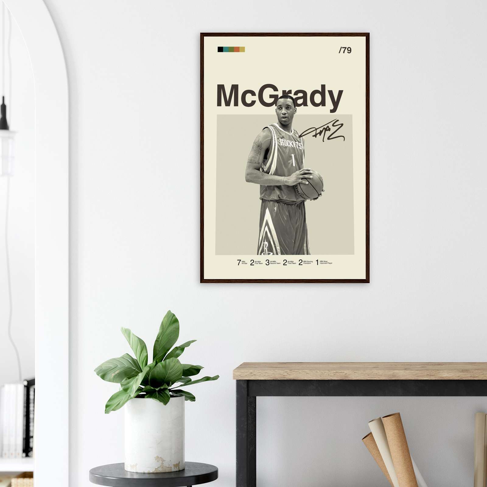 Tracy Mcgrady Poster, Basketball Poster, Sports Poster, Full-Size ...