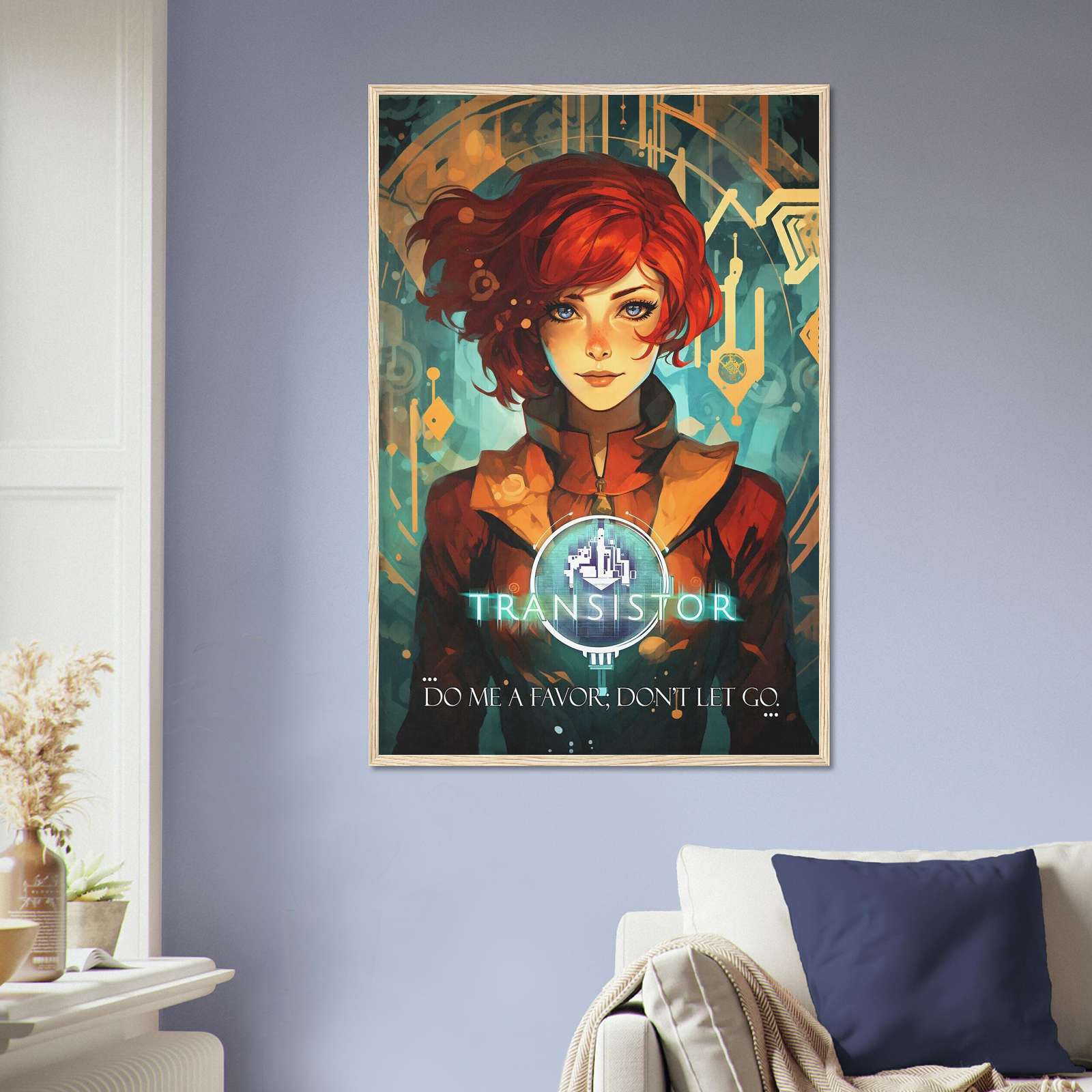Transistor Game Poster, Video Game Poster, Gaming Room Poster, Full ...
