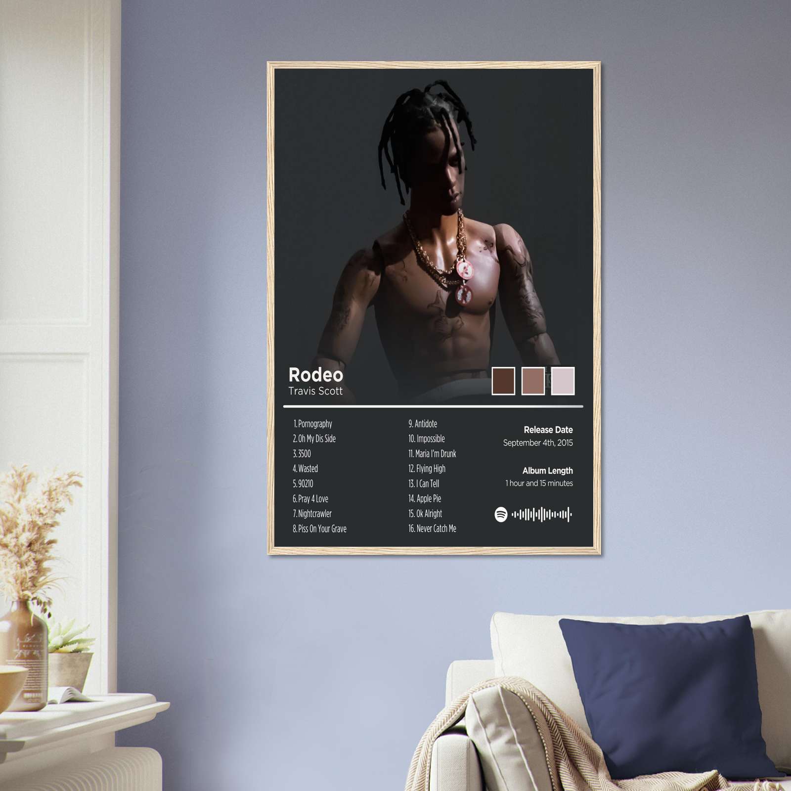 Travis Scott Poster, Rodeo Album Poster, Music Poster, Full-Size Poster ...