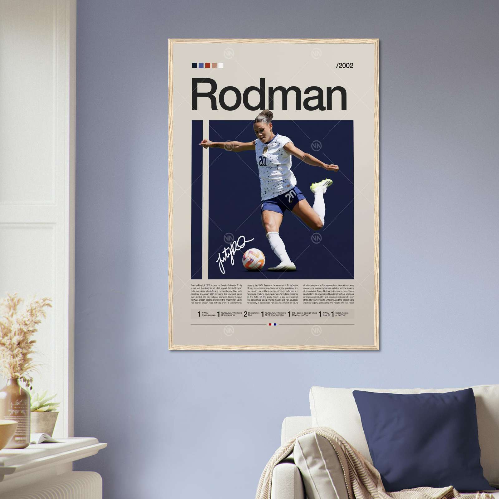 Trinity Rodman Poster, Sports Poster, Football Poster, Full-Size Poster ...