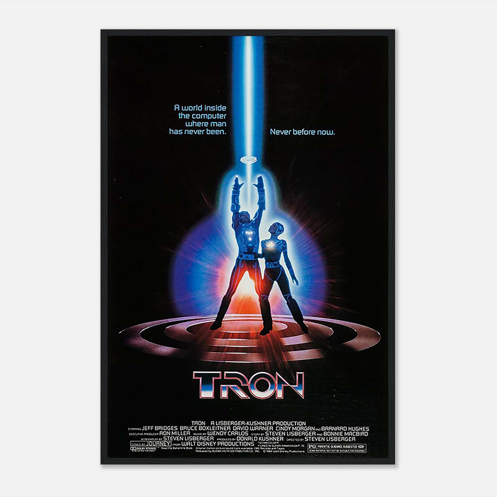 Tron 1982 Classic Vintage Movie Poster, Vintage Movie Poster, Full-Size ...