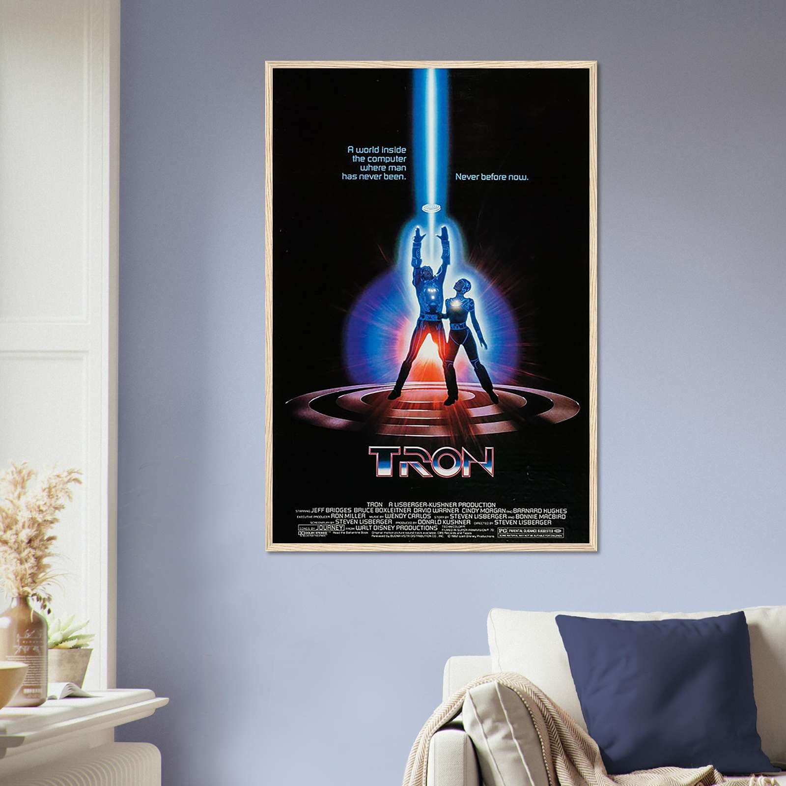 Tron 1982 Classic Vintage Movie Poster, Vintage Movie Poster, Full-Size ...