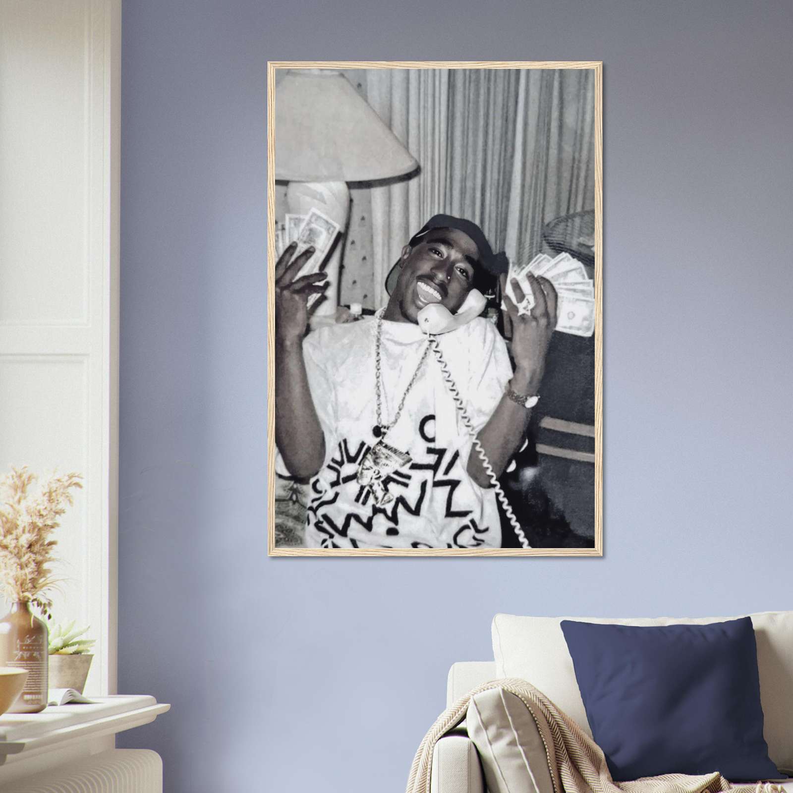 Tupac Money Poster, Full-Size Poster, Ready to Hang - Citiesbox