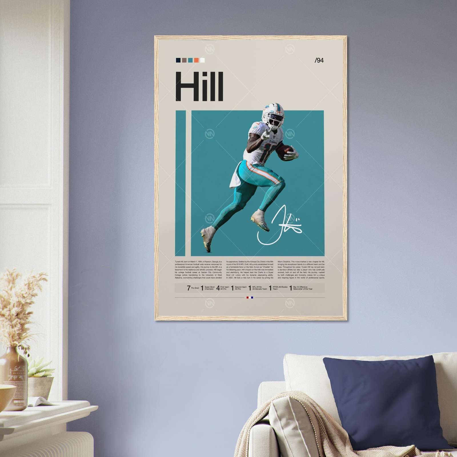 Tyreek Hill Poster, Football Poster, Sports Poster, Full-Size Poster ...