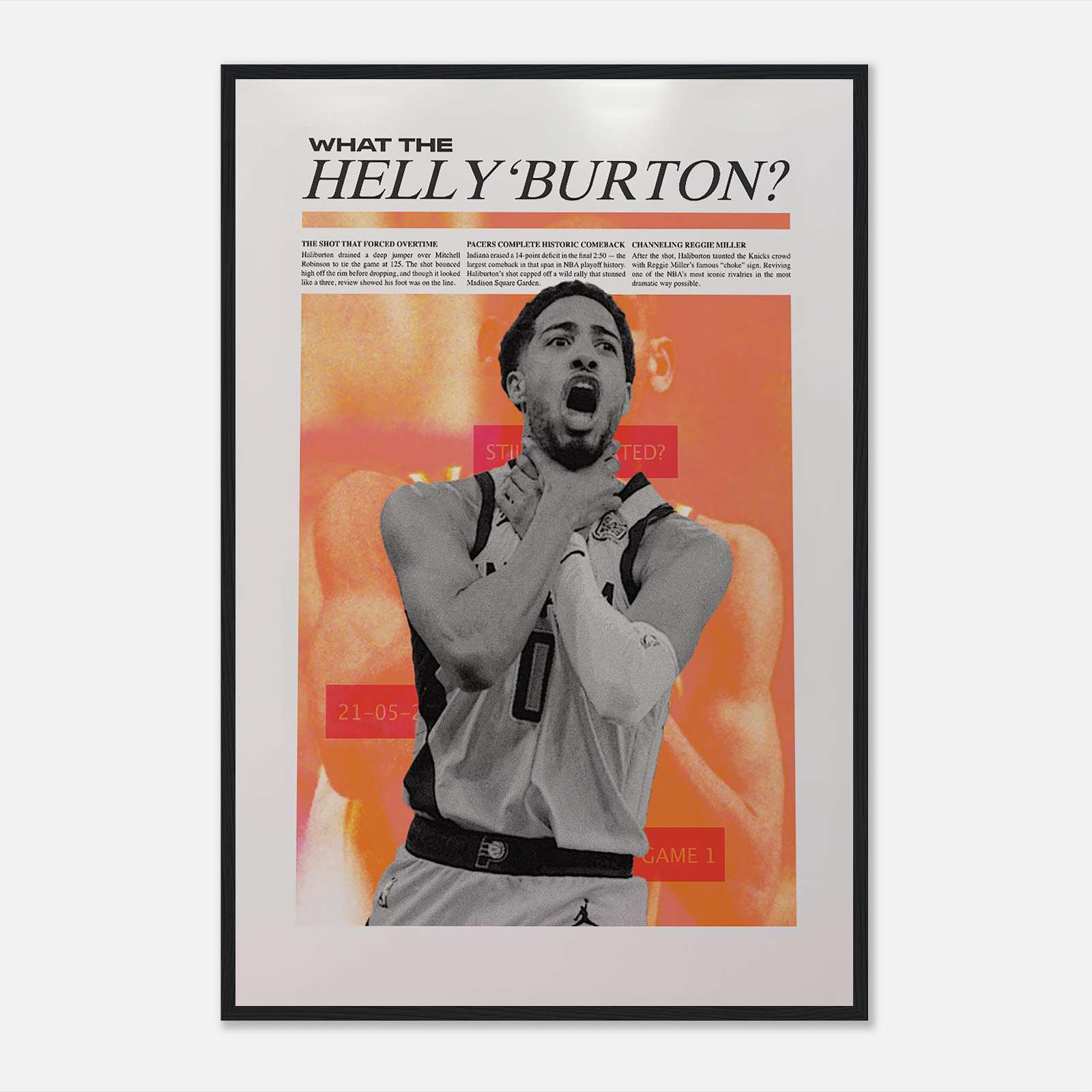 Tyrese Haliburton Poster, Basketball Poster, Sports Poster, Basketball ...
