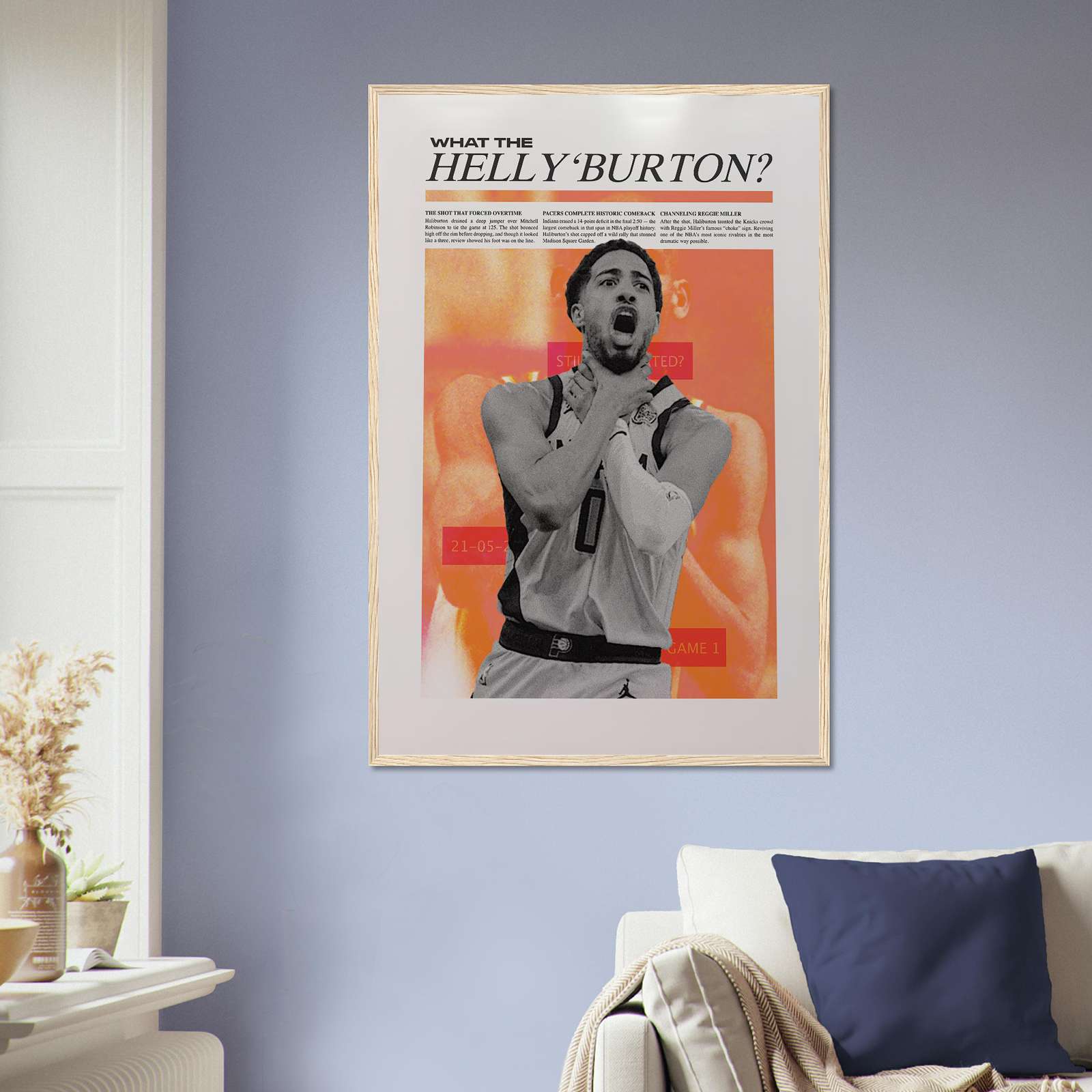 Tyrese Haliburton Poster, Basketball Poster, Sports Poster, Basketball ...