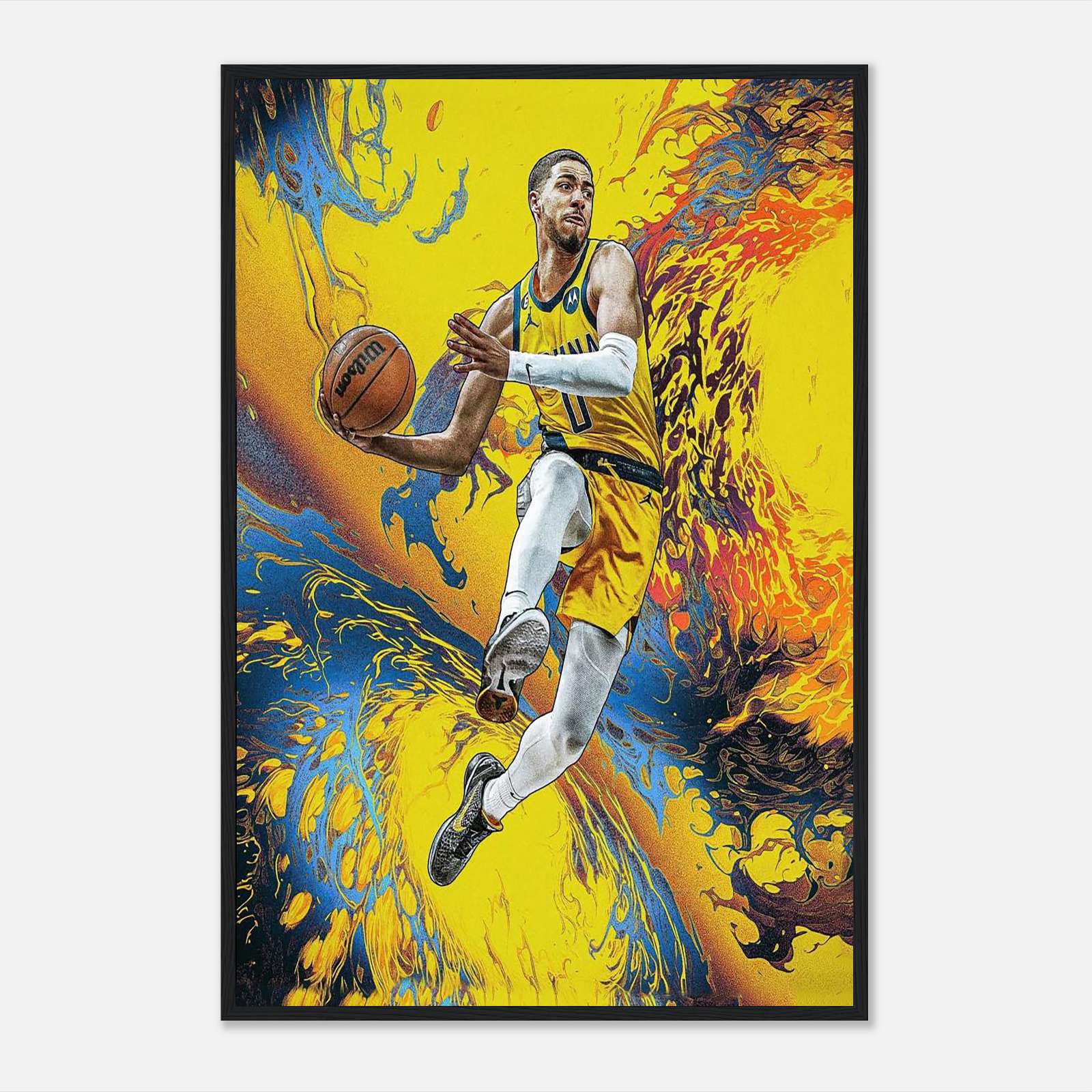 Tyrese Haliburton Poster, Sports Poster, Basketball Player Poster, Full ...