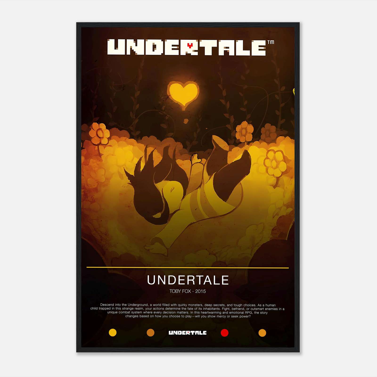 Undertale Poster, Gaming Poster, Video Game Poster, Full-Size Poster ...