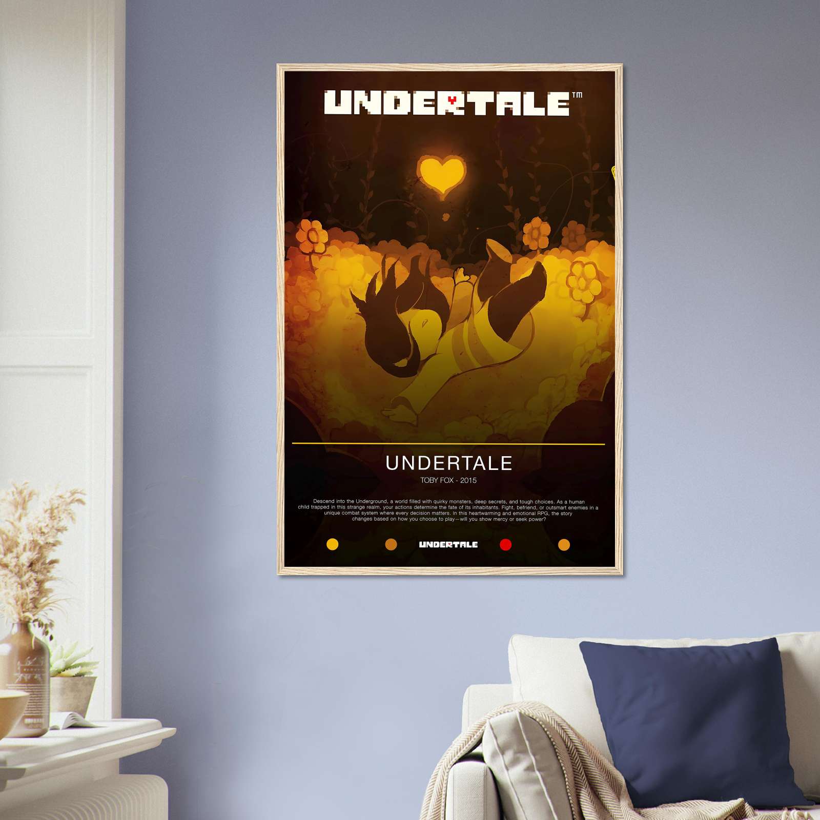 Undertale Poster, Gaming Poster, Video Game Poster, Full-Size Poster ...