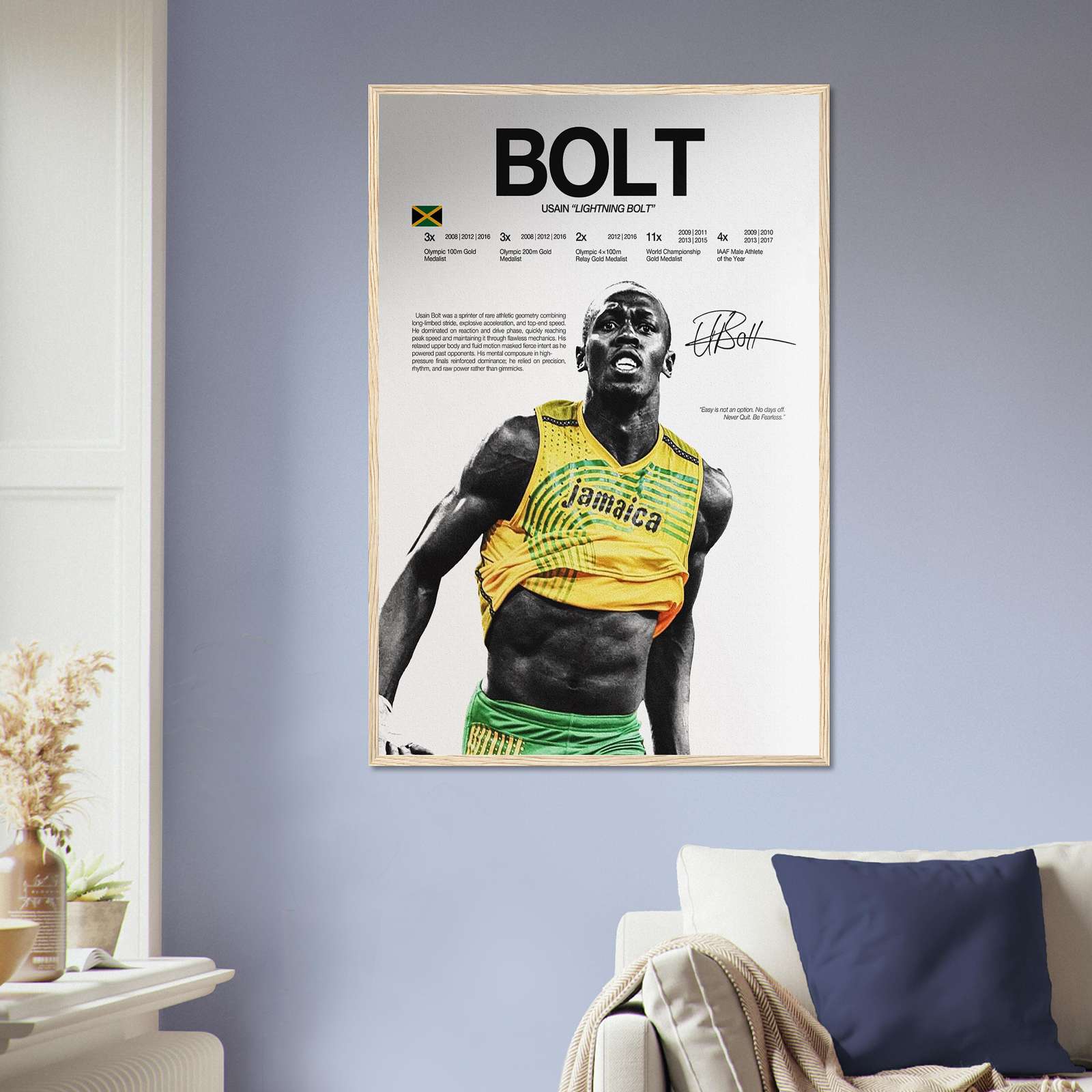 Usain Bolt Poster, Sports Poster, Sprinting Poster, Full-Size Poster ...