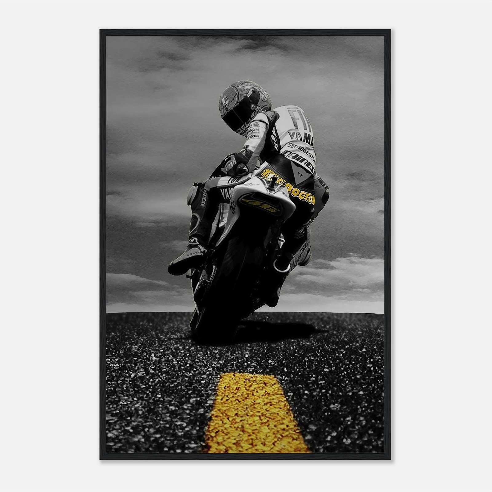 Valentino Rossi Poster, Motorcycle Racing Poster, Motogp Poster, Full ...