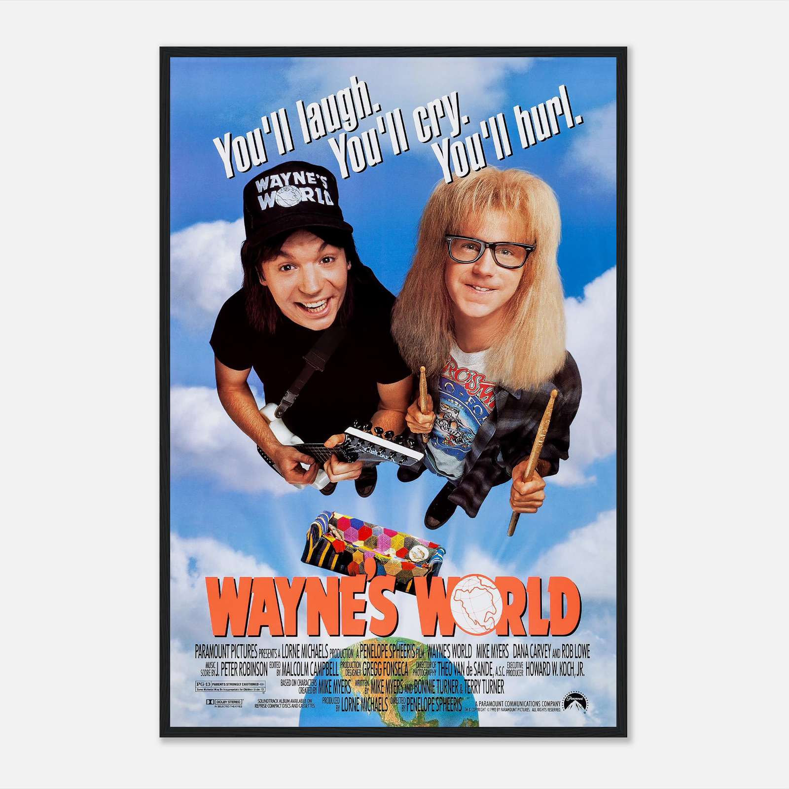 Wayne'S World Movie Poster, Wayne'S World Poster, Vintage Movie Poster, Full-Size Poster, Ready ...