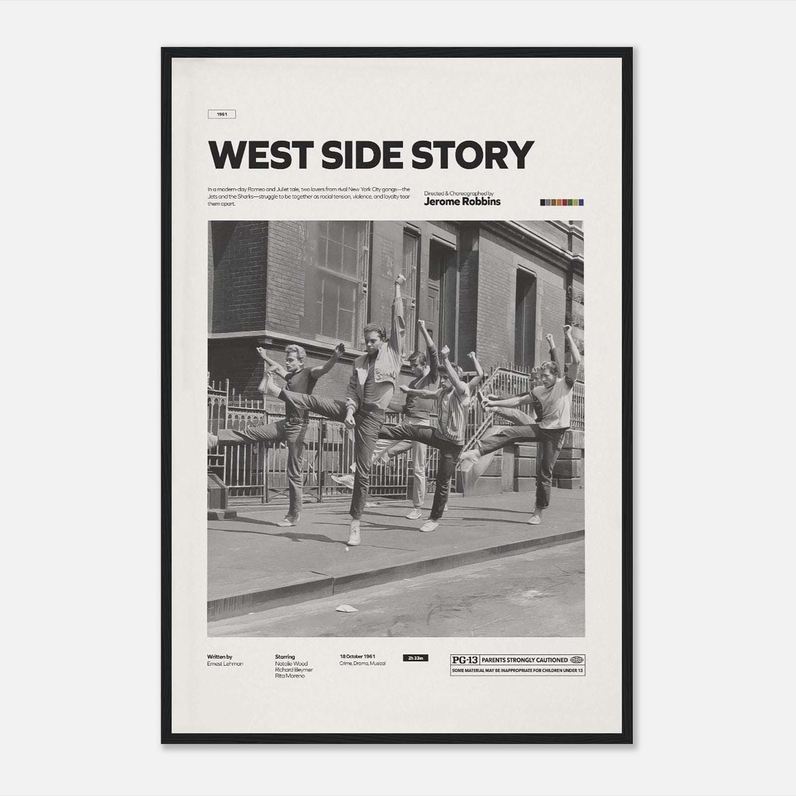 West Side Story Movie Poster, West Side Story Poster, Film Poster, Full ...